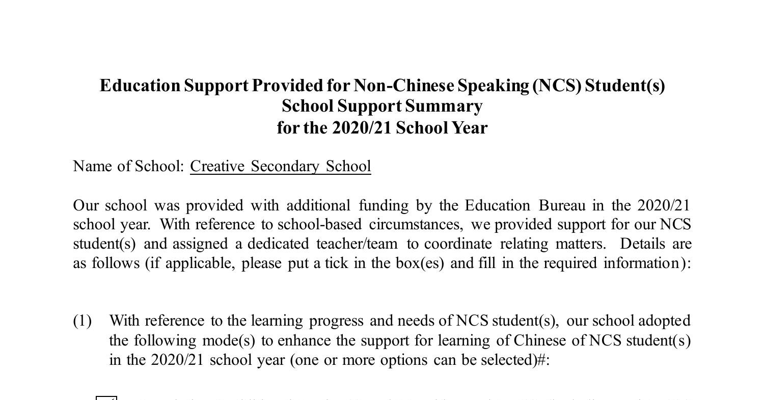 School Support Summary_English template_2020-21_CSS.pdf | DocDroid