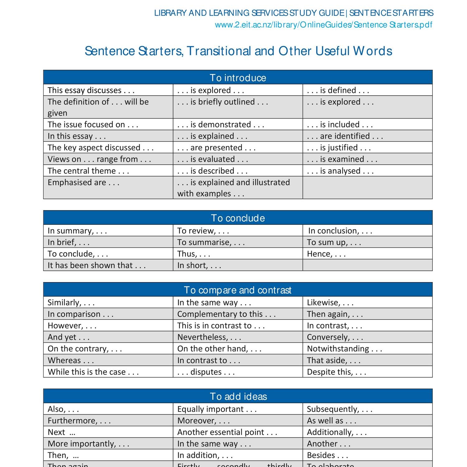 sentencestarters.pdf | DocDroid