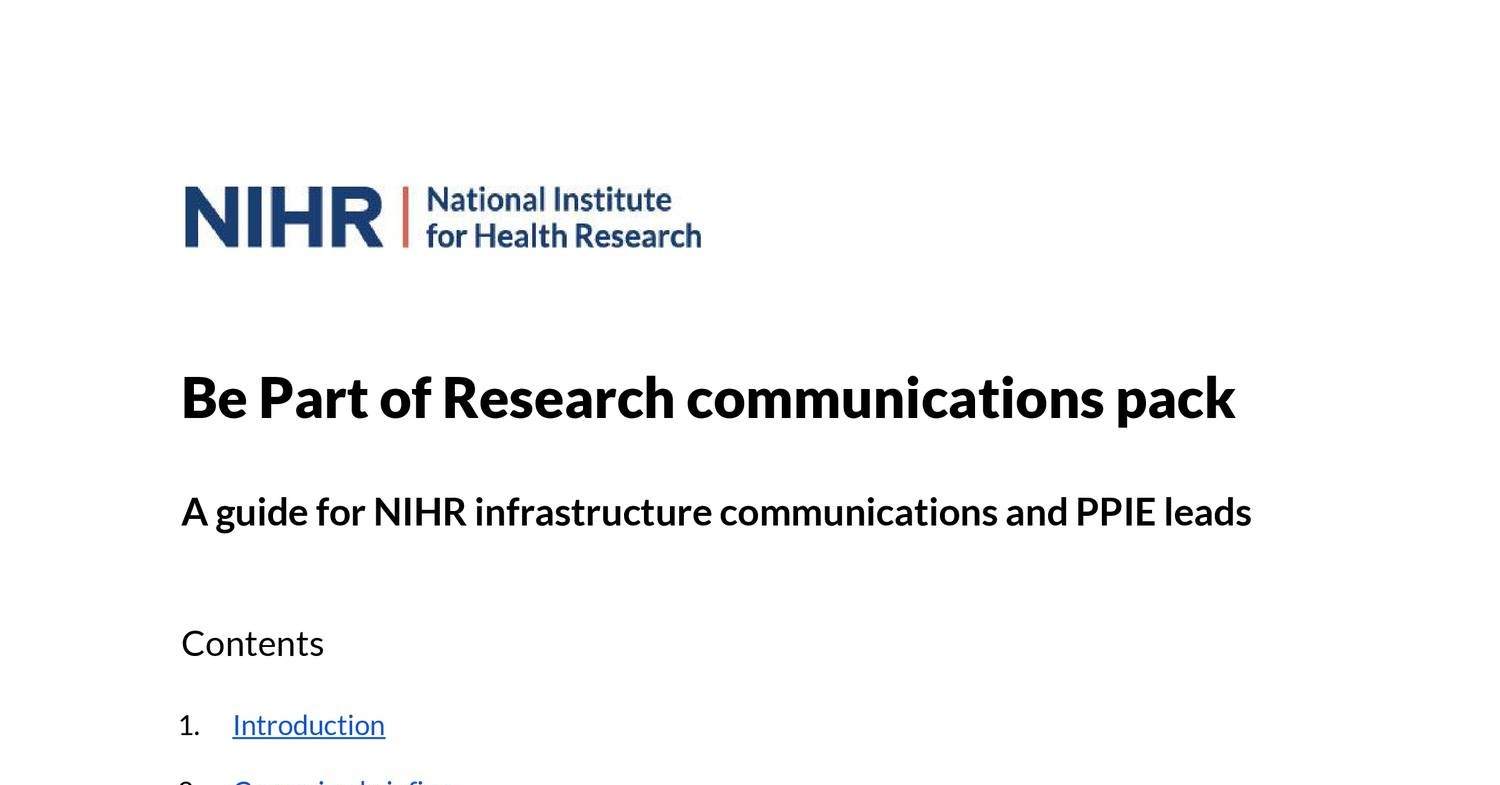 ICTD 2019 - NIHR infrastructure communications pack.pdf | DocDroid