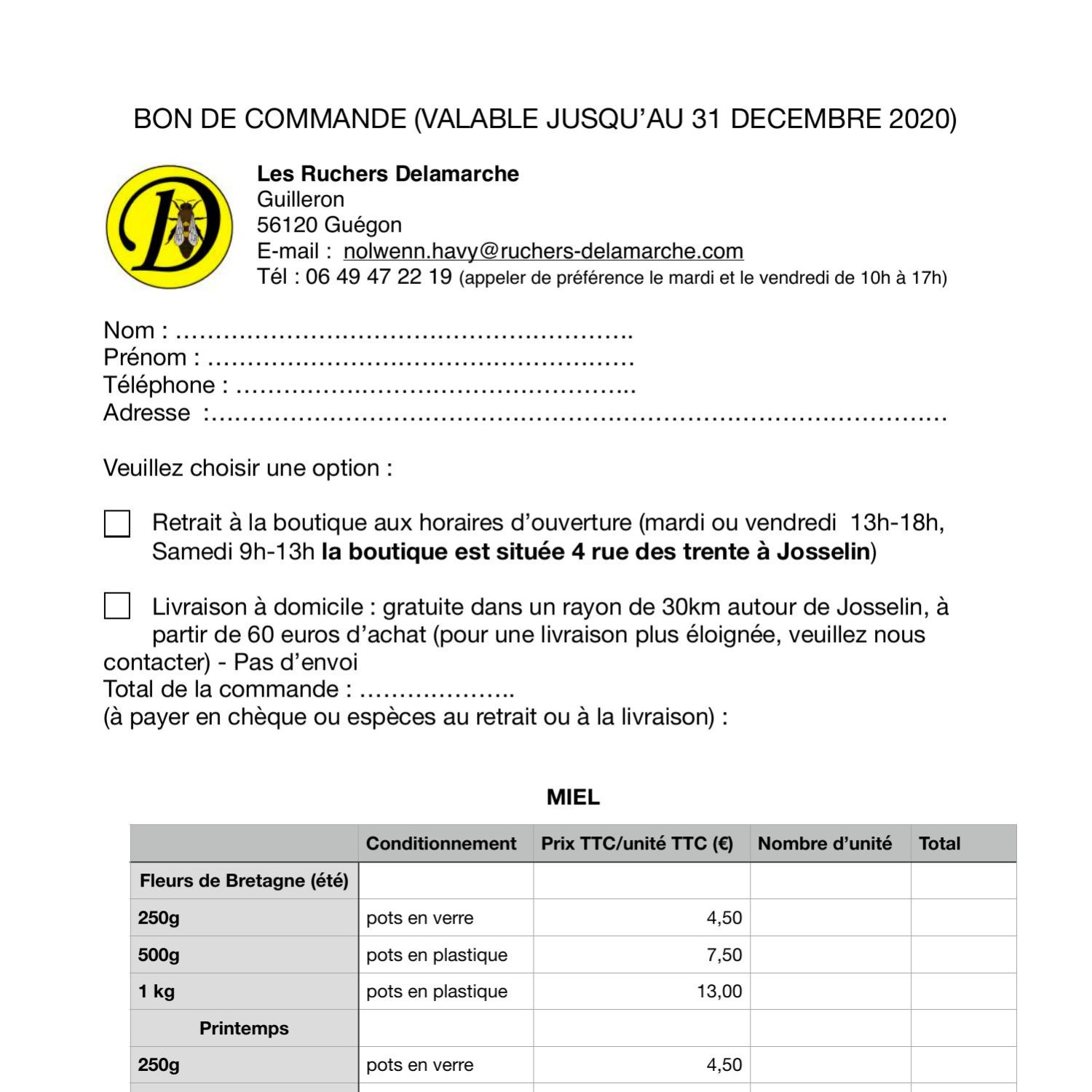 BON DE COMMANDE - Ruchers Delamarche .pdf | DocDroid