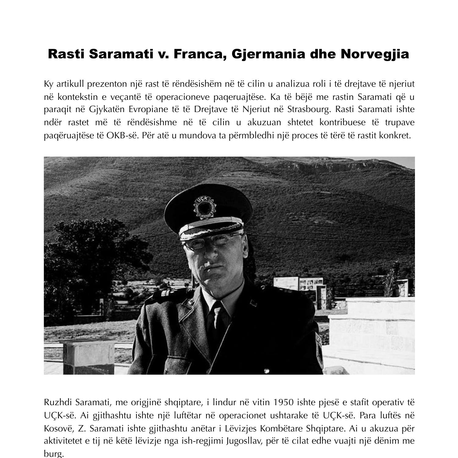 Rasti Saramati v. Franca, Gjermania dhe Norvegjia - shqip.pdf | DocDroid