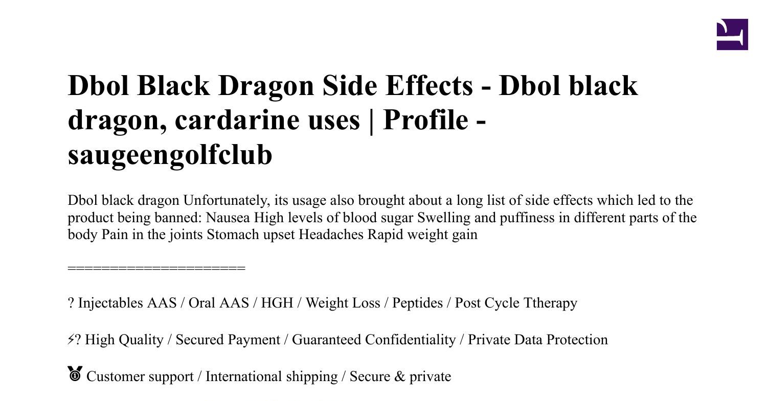 Dbol Black Dragon Side Effects.pdf | DocDroid