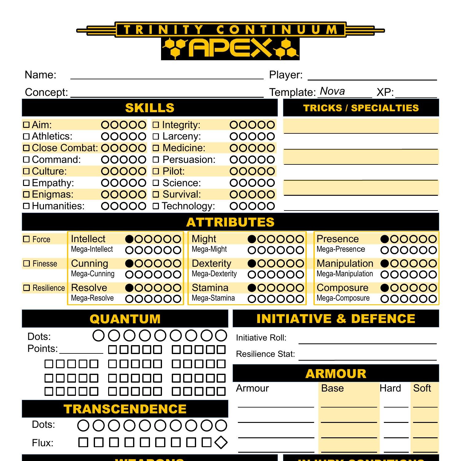 Apex - Nova Sheet.pdf | DocDroid