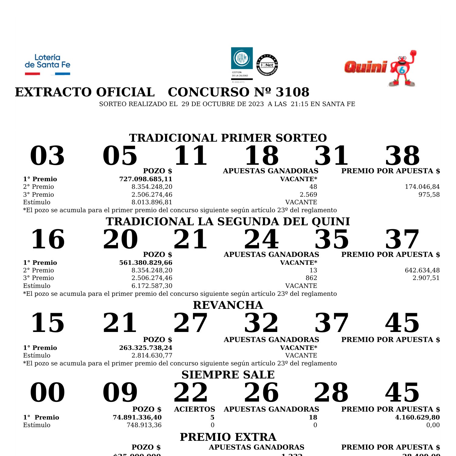 quini 6 29 octubre.pdf | DocDroid