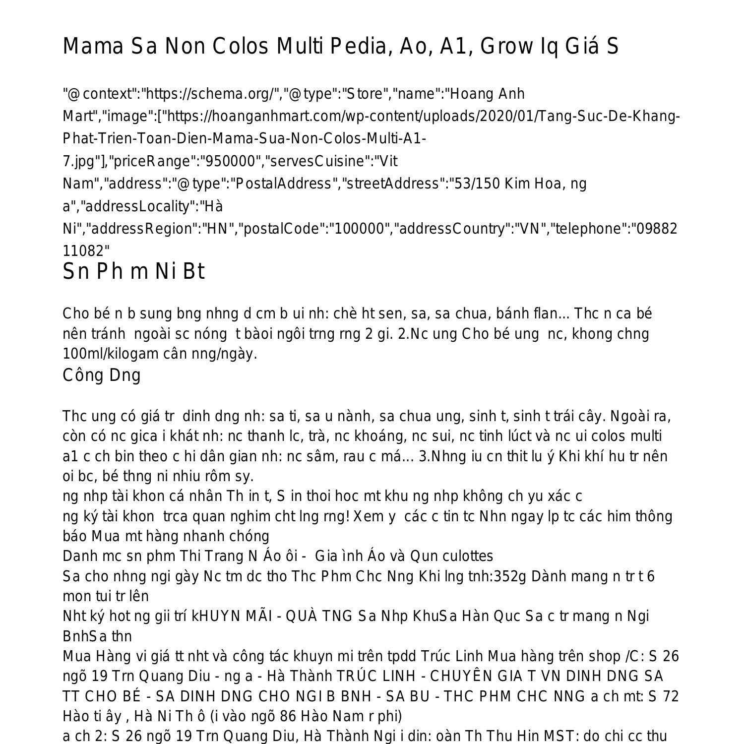 Mama Sữa Non Colos Multi Pedia Ao A1 Grow Iq Giá Sỉgvuda.pdf.pdf | DocDroid