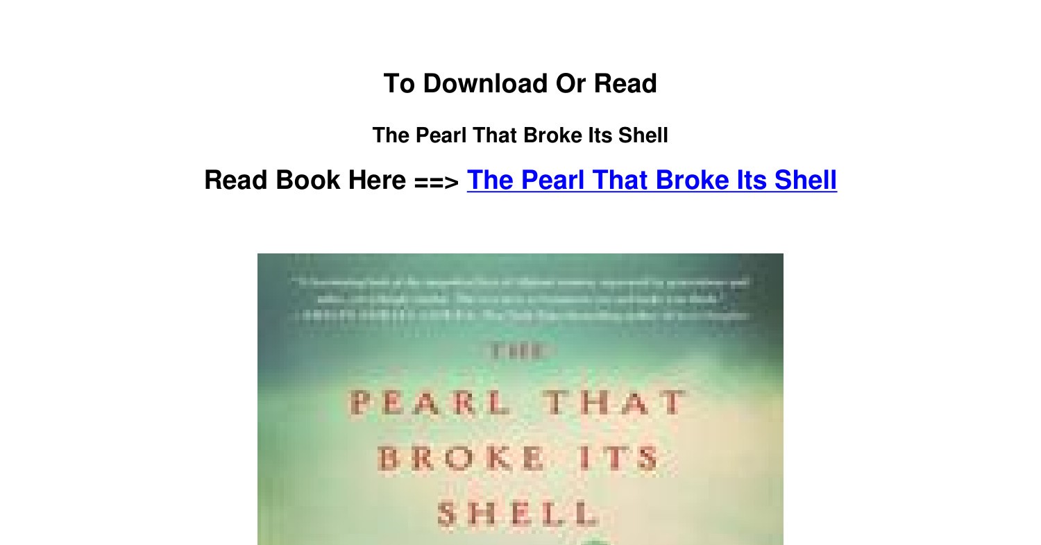 ePub download The Pearl That Broke Its Shell BY Nadia Hashimi.pdf ...