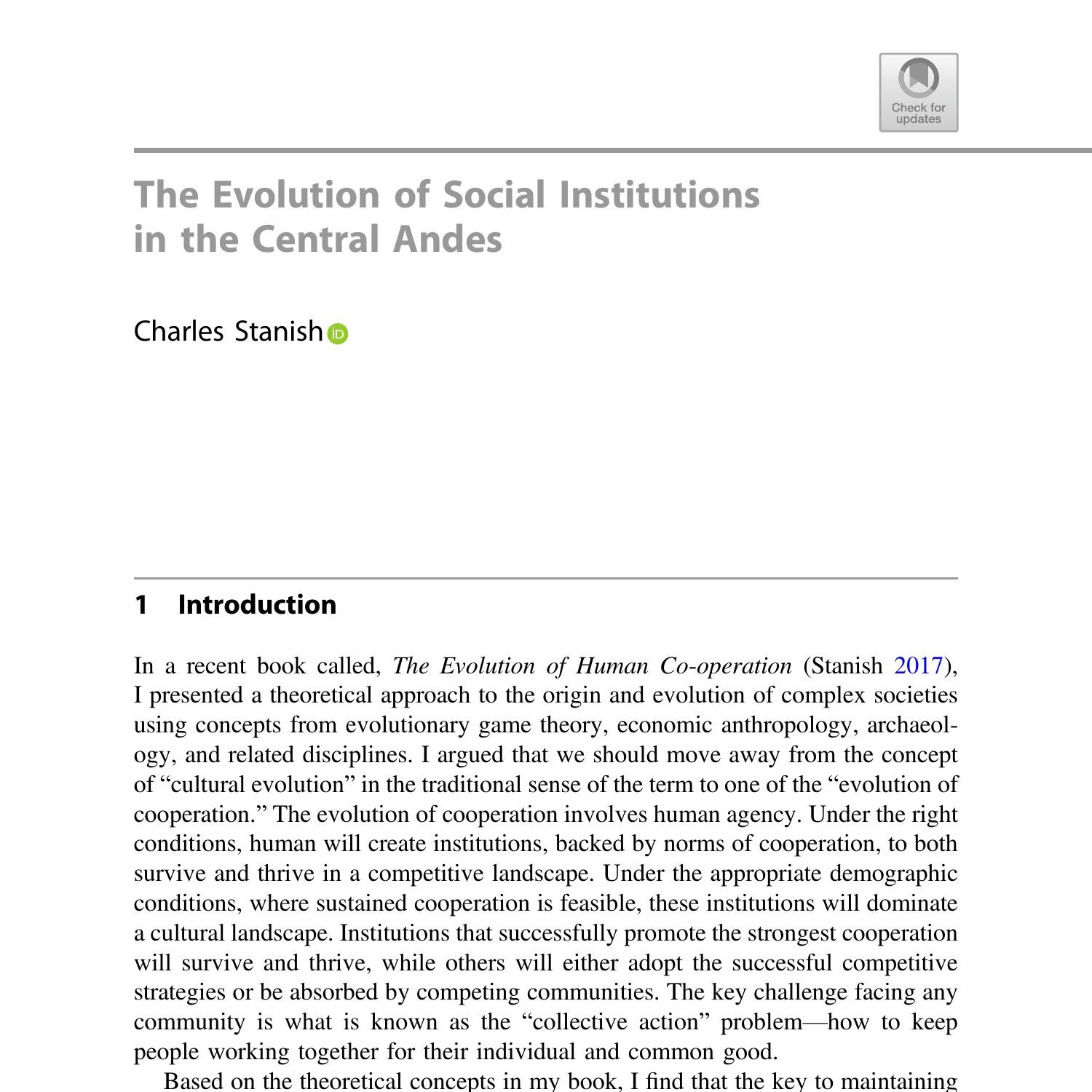 The Evolution of Social Institutions in the Central Andes.pdf | DocDroid