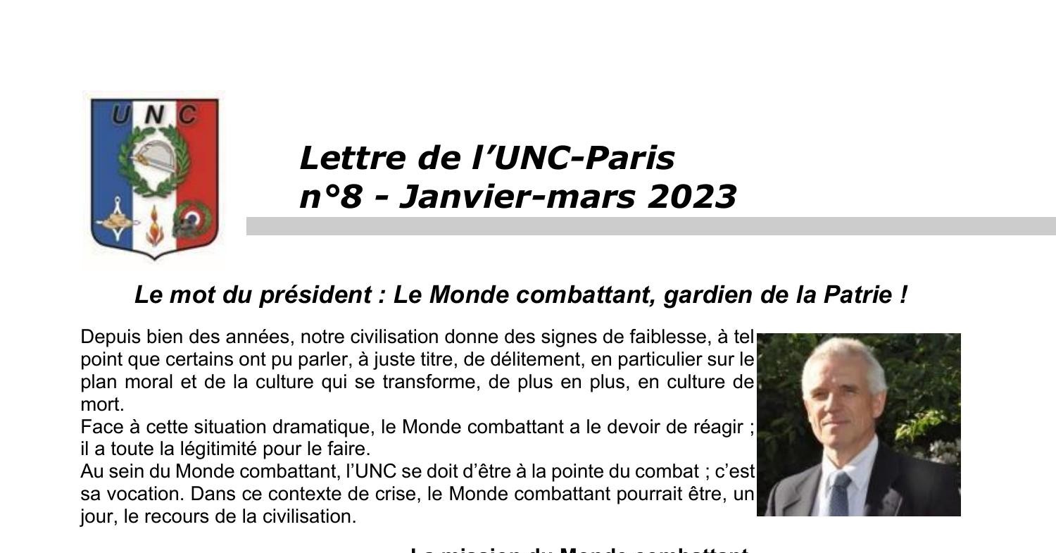 Lettre UNC-Paris n°8-2023-01.pdf | DocDroid