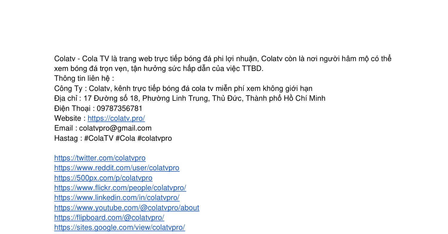Colatv, kênh trực tiếp bóng đá cola tv miễn phí xem không giới hạn.docx | DocDroid