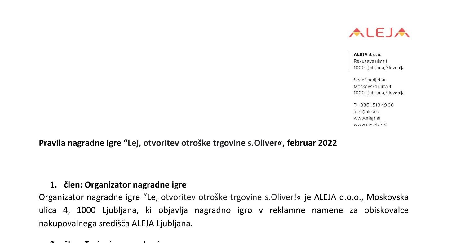 Pravila nagradne igre s.Oliver junior_aleja.pdf | DocDroid