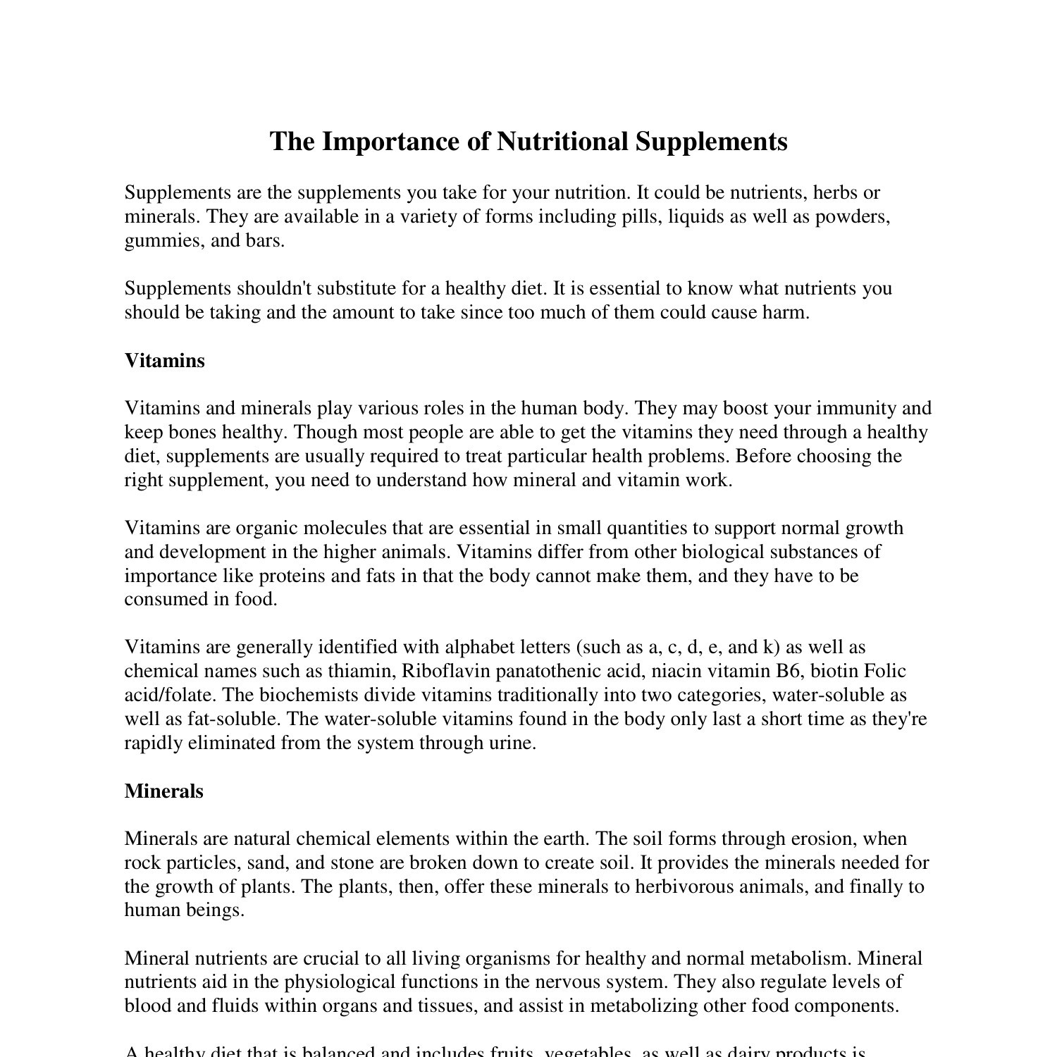 The Importance of Nutritional Supplements.pdf-.pdf | DocDroid