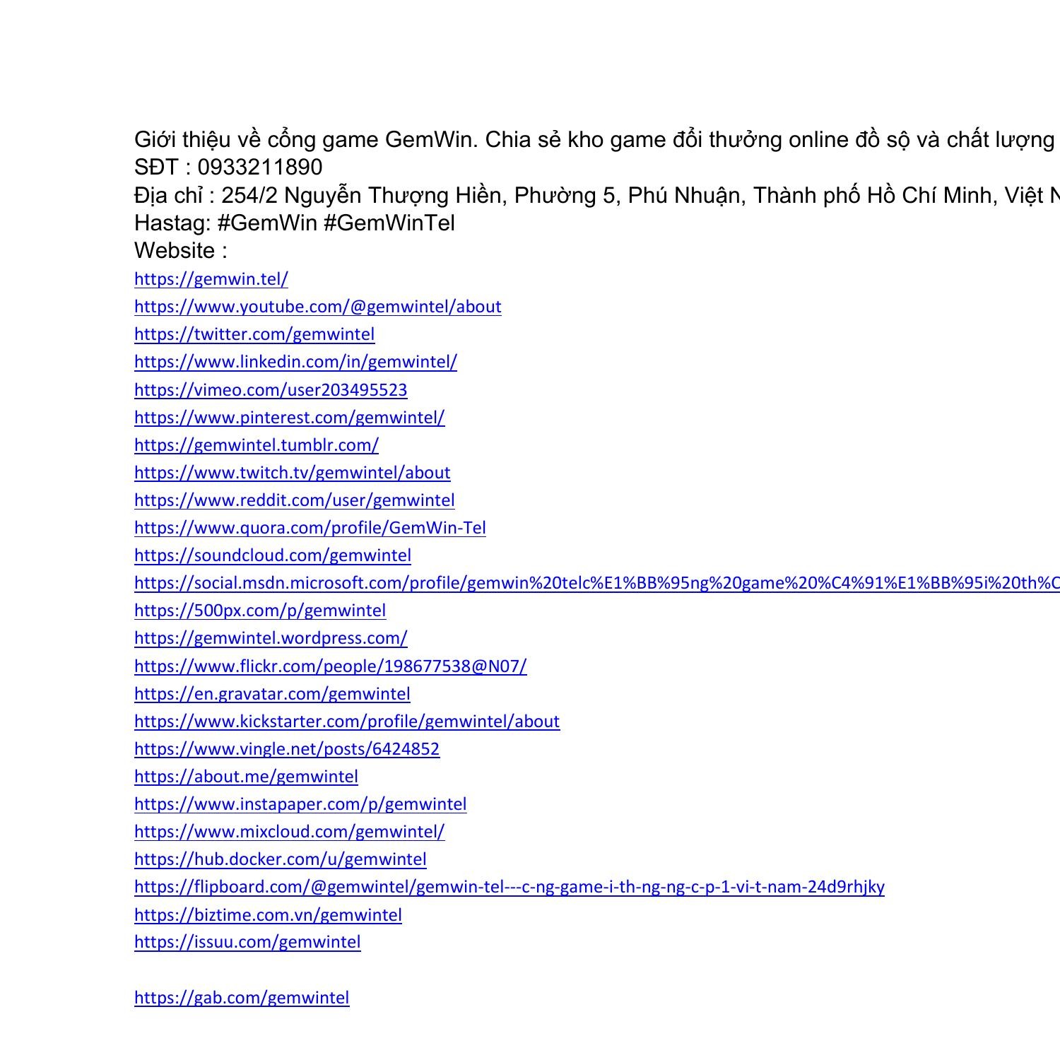 Giới thiệu về cổng game GemWin.docx | DocDroid