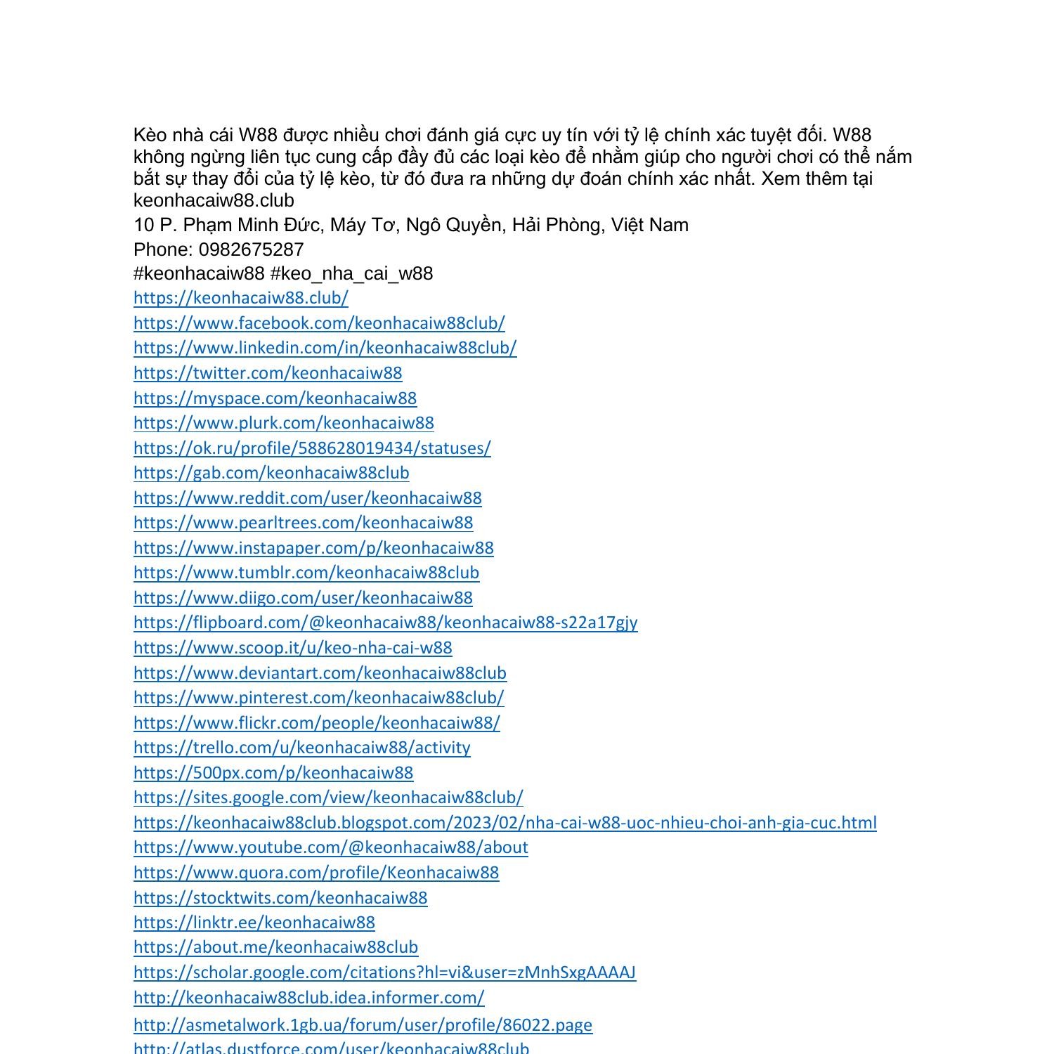 Kèo Nhà Cái W88.docx | DocDroid