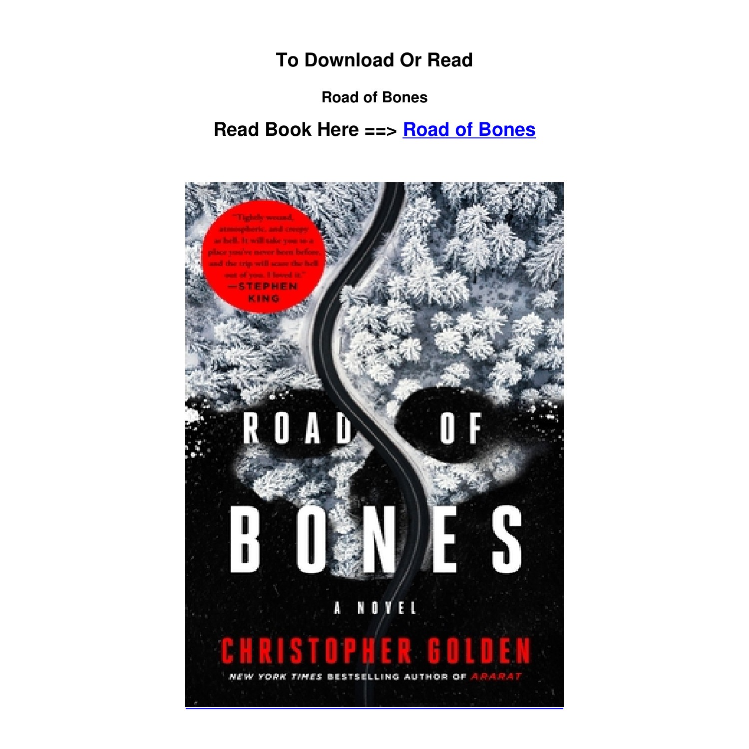 EPub DOWNLOAD Road of Bones BY Christopher Golden.pdf | DocDroid