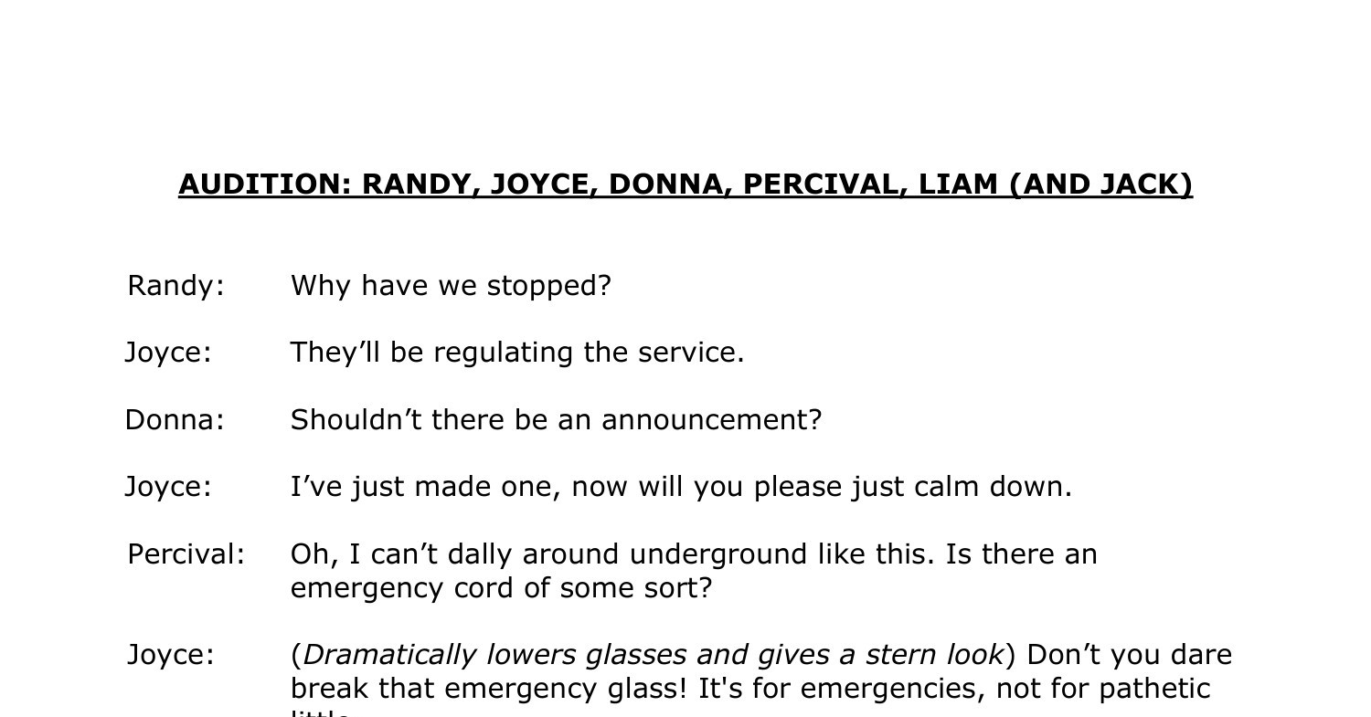 AUDITION Donna, Randy, Joyce, Liam, Percival.pdf | DocDroid
