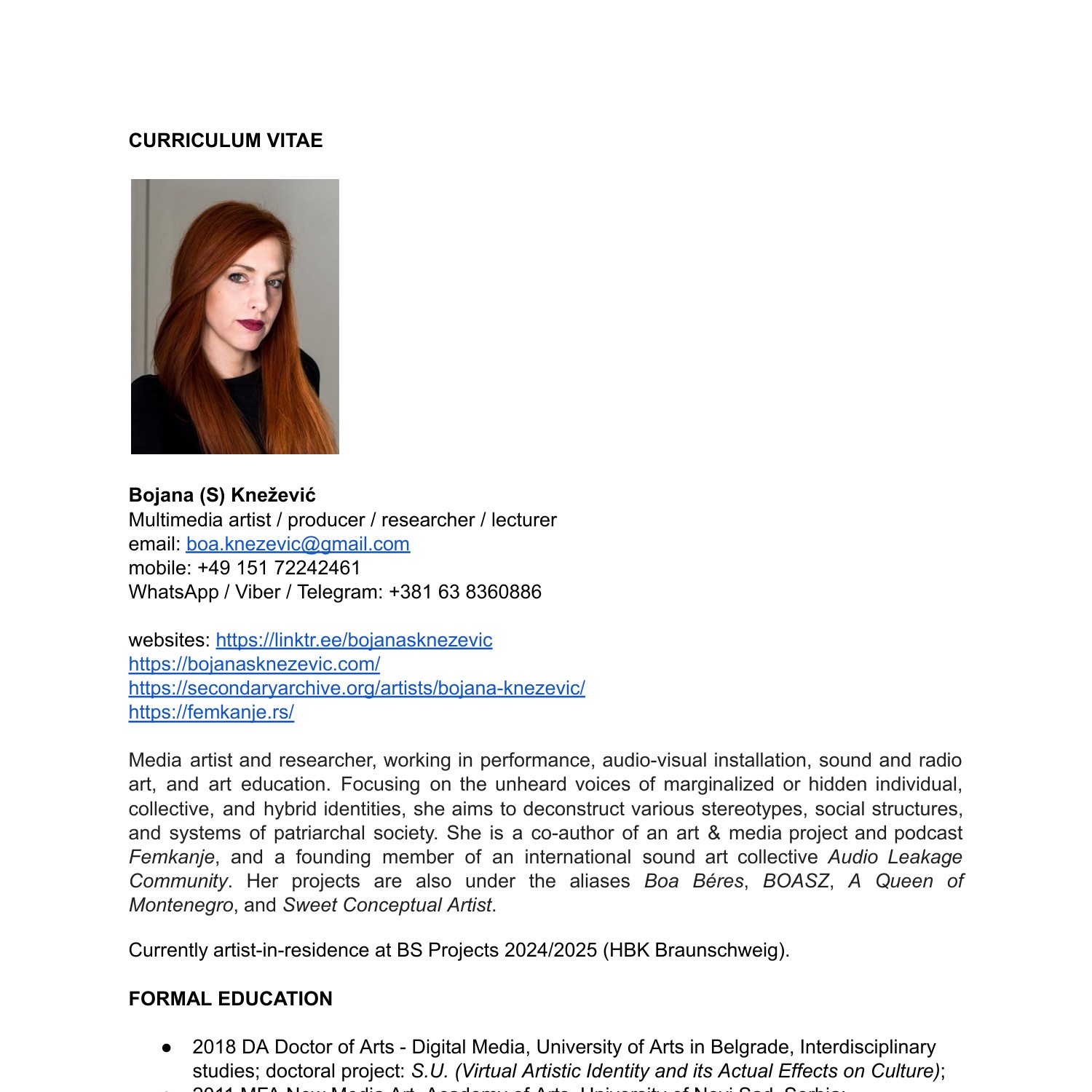 Bojana (S) Knezevic_CV_Feb 2025.pdf | DocDroid