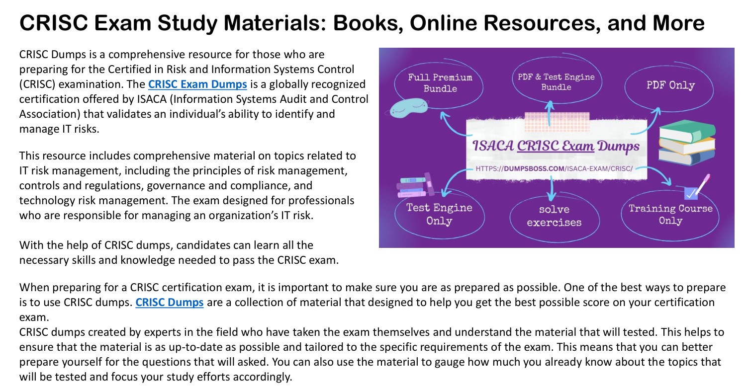 Unlocking the CRISC Certification: Navigating the CRISC Dumps.pdf ...