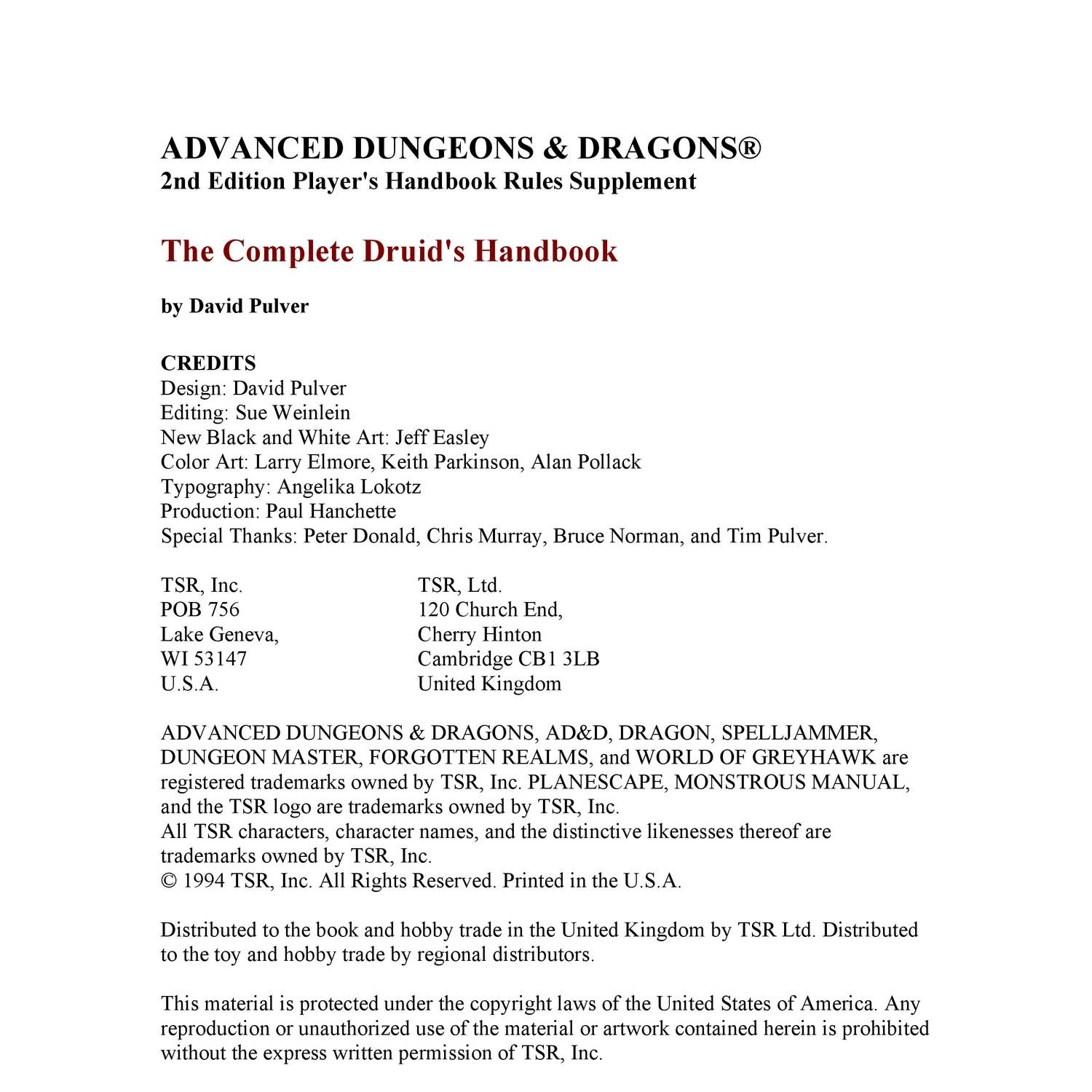 The Complete Druid's Handbook.rtf | DocDroid