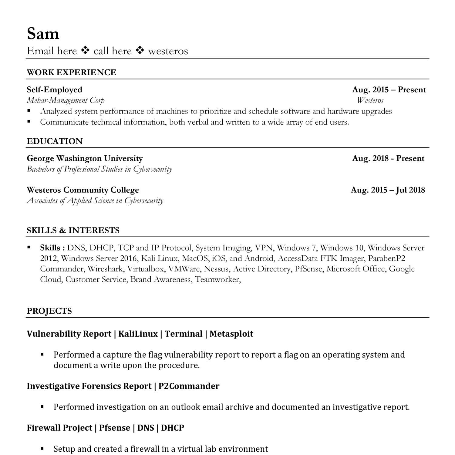 CV Sam.docx | DocDroid
