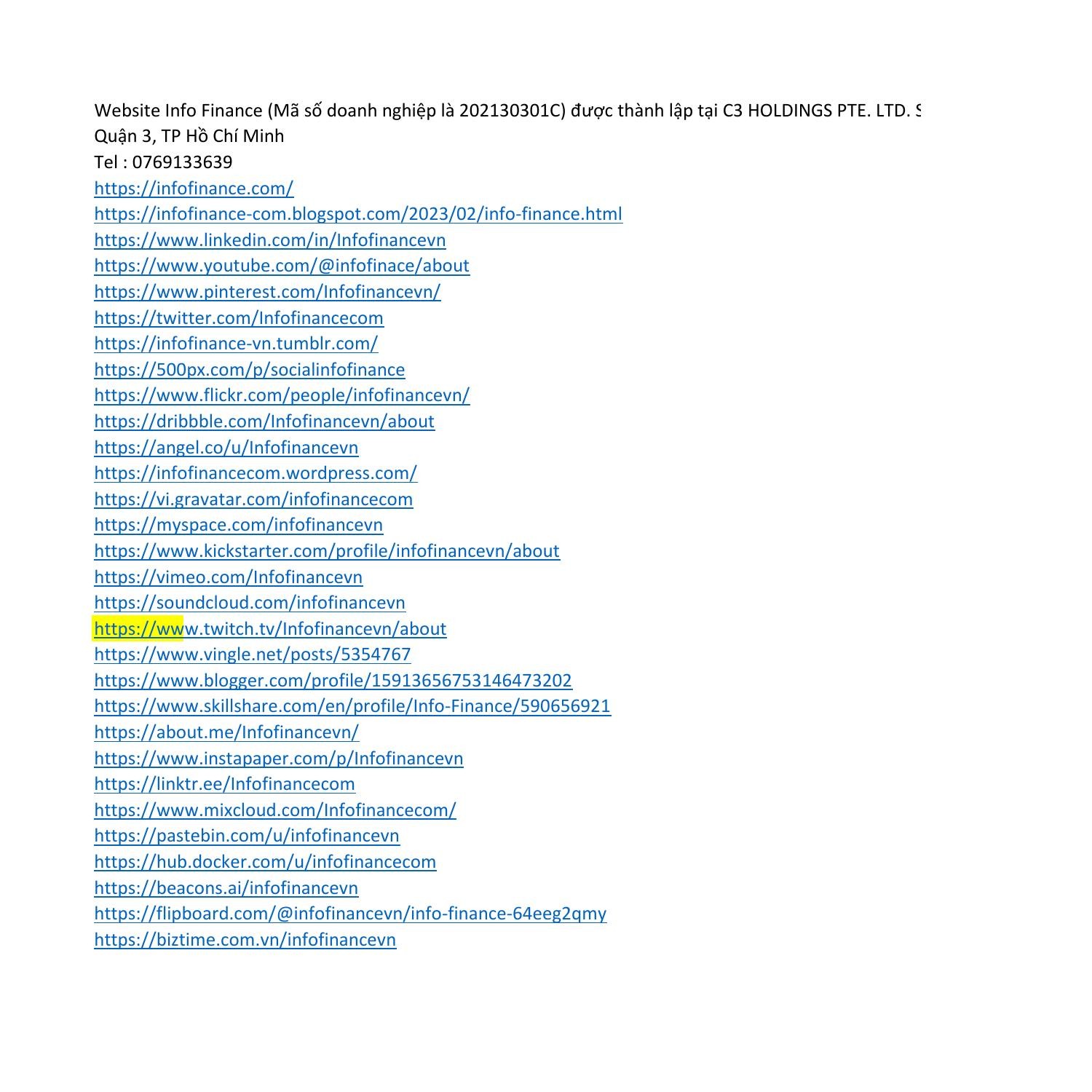 Info Finance.xlsx | DocDroid