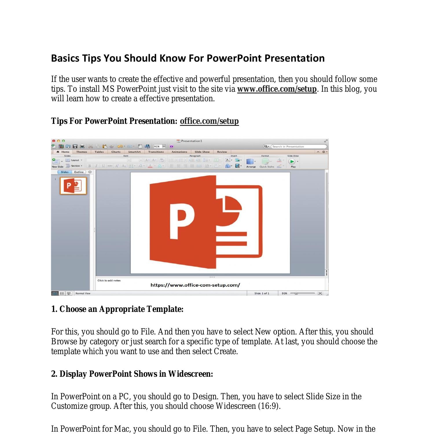 Basics Tips You Should Know For PowerPoint Presentation.pdf | DocDroid