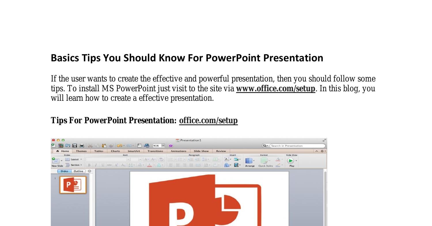 Basics Tips You Should Know For PowerPoint Presentation.pdf | DocDroid
