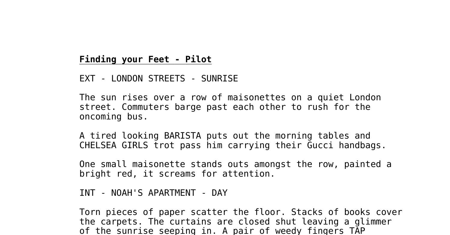 Final - Script - Finding your Feet.pdf | DocDroid