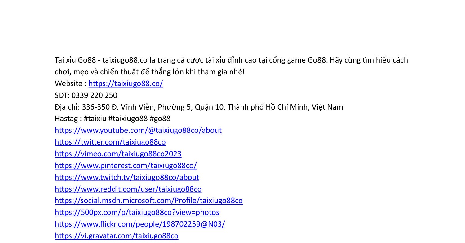 Tài xỉu Go88.docx | DocDroid