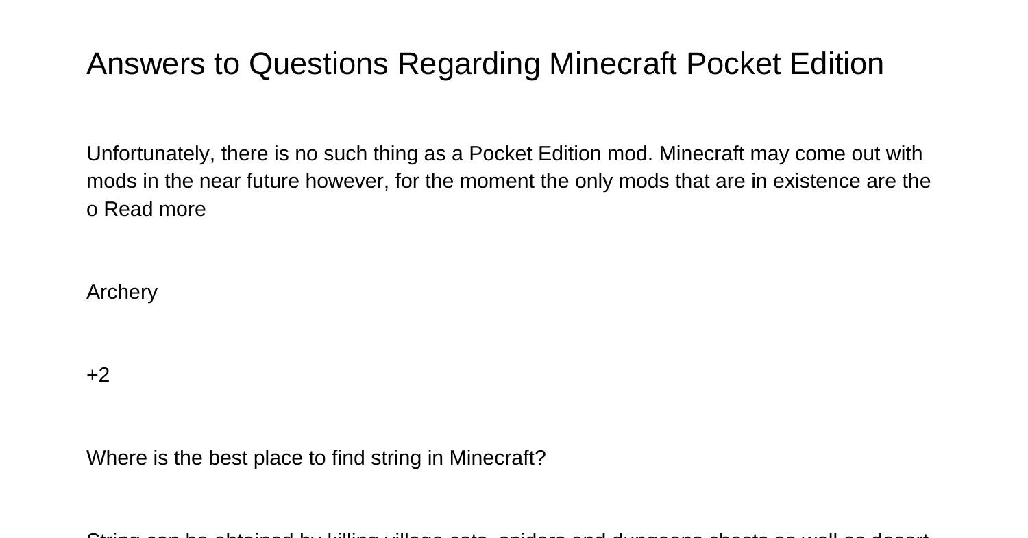 Answers to Questions about Minecraft Pocket Editiondhjhd.pdf.pdf | DocDroid