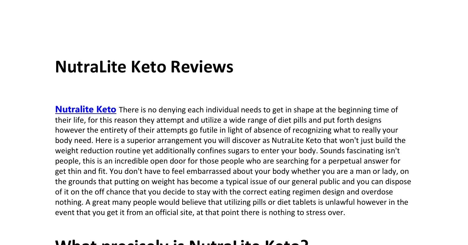 NutraLite Keto Reviews.pdf | DocDroid