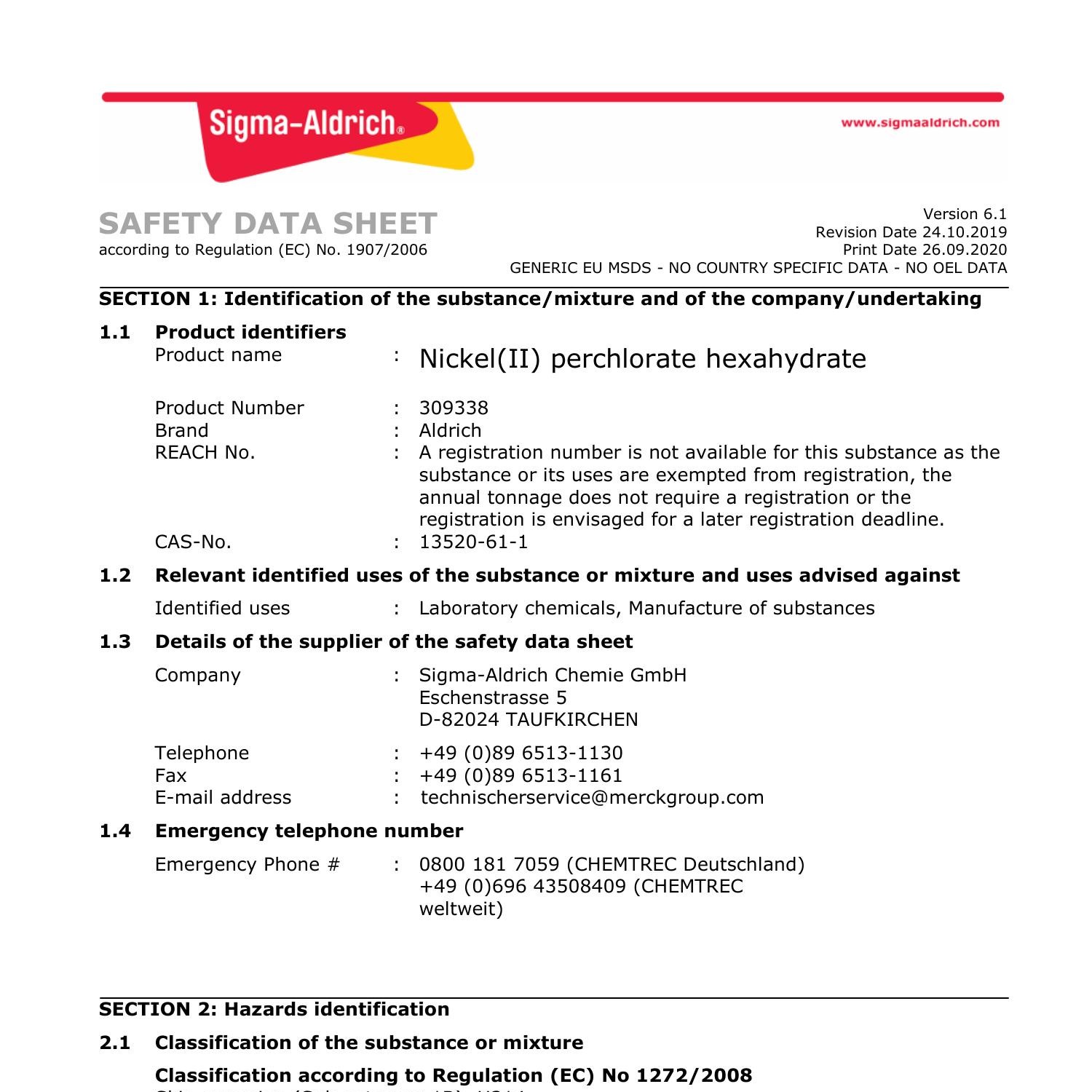 Nickel(II) perchlorate hexahydrate SA.pdf | DocDroid