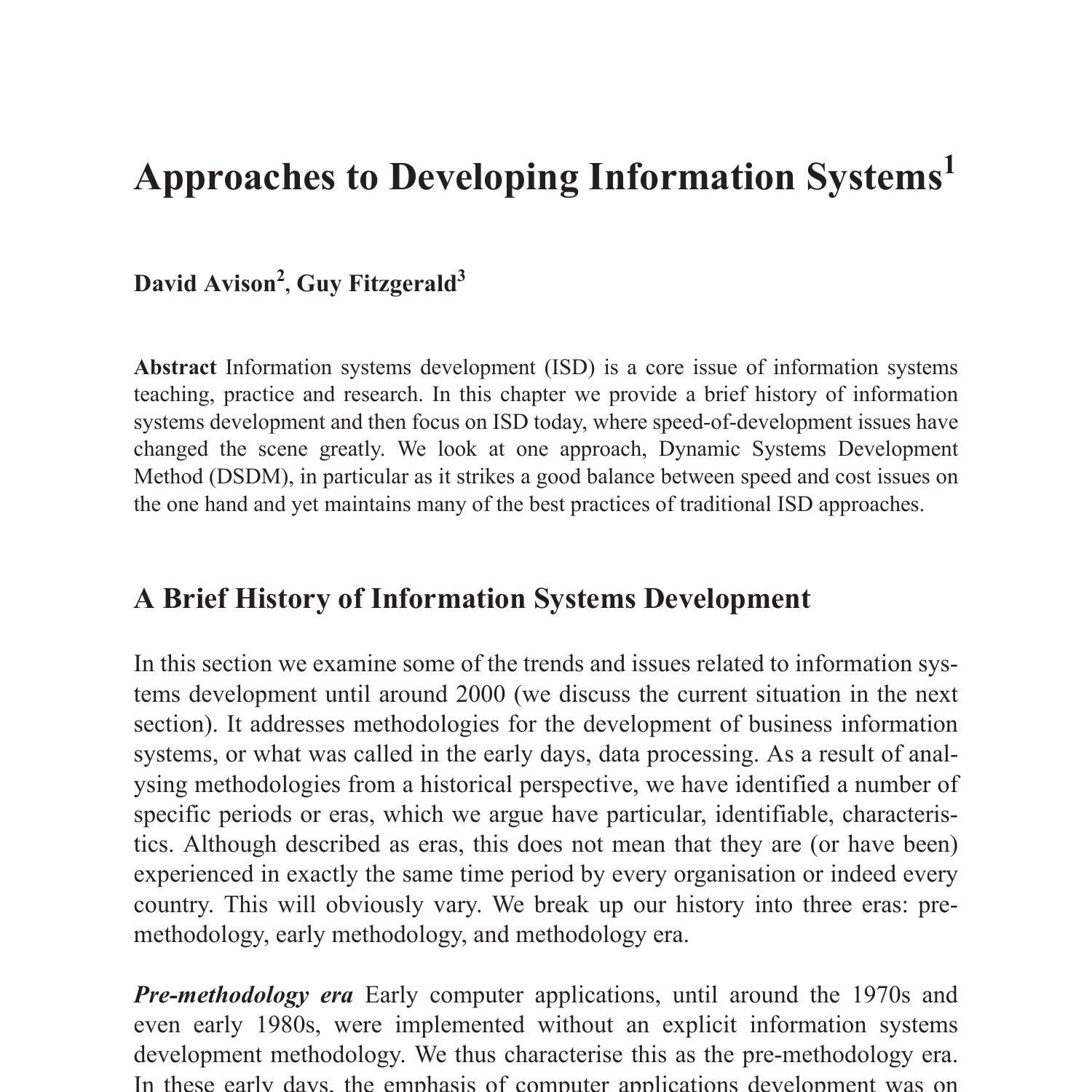 Avison & Fitzgerald - Approaches To Developing Information Systems.pdf | DocDroid