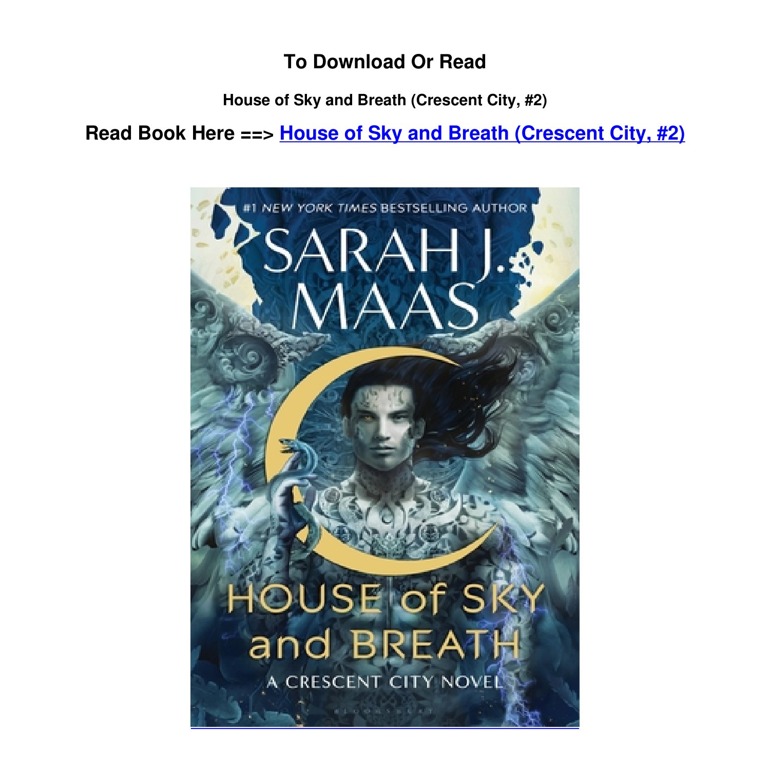 DOWNLOAD Pdf House of Sky and Breath Crescent City 2 By Sarah J Maas.pdf | DocDroid