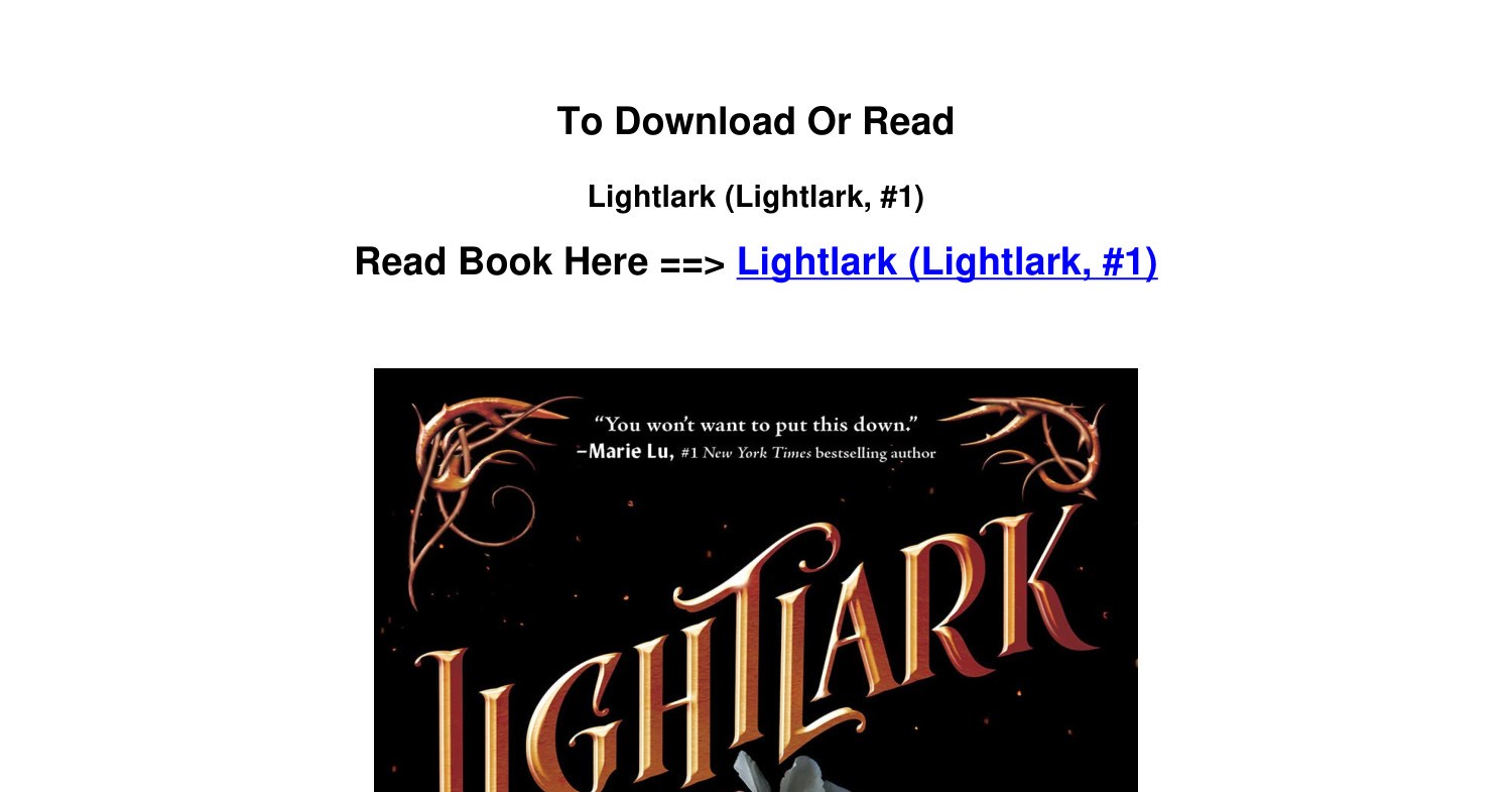 download PDF Lightlark Lightlark 1 By Alex Aster.pdf | DocDroid