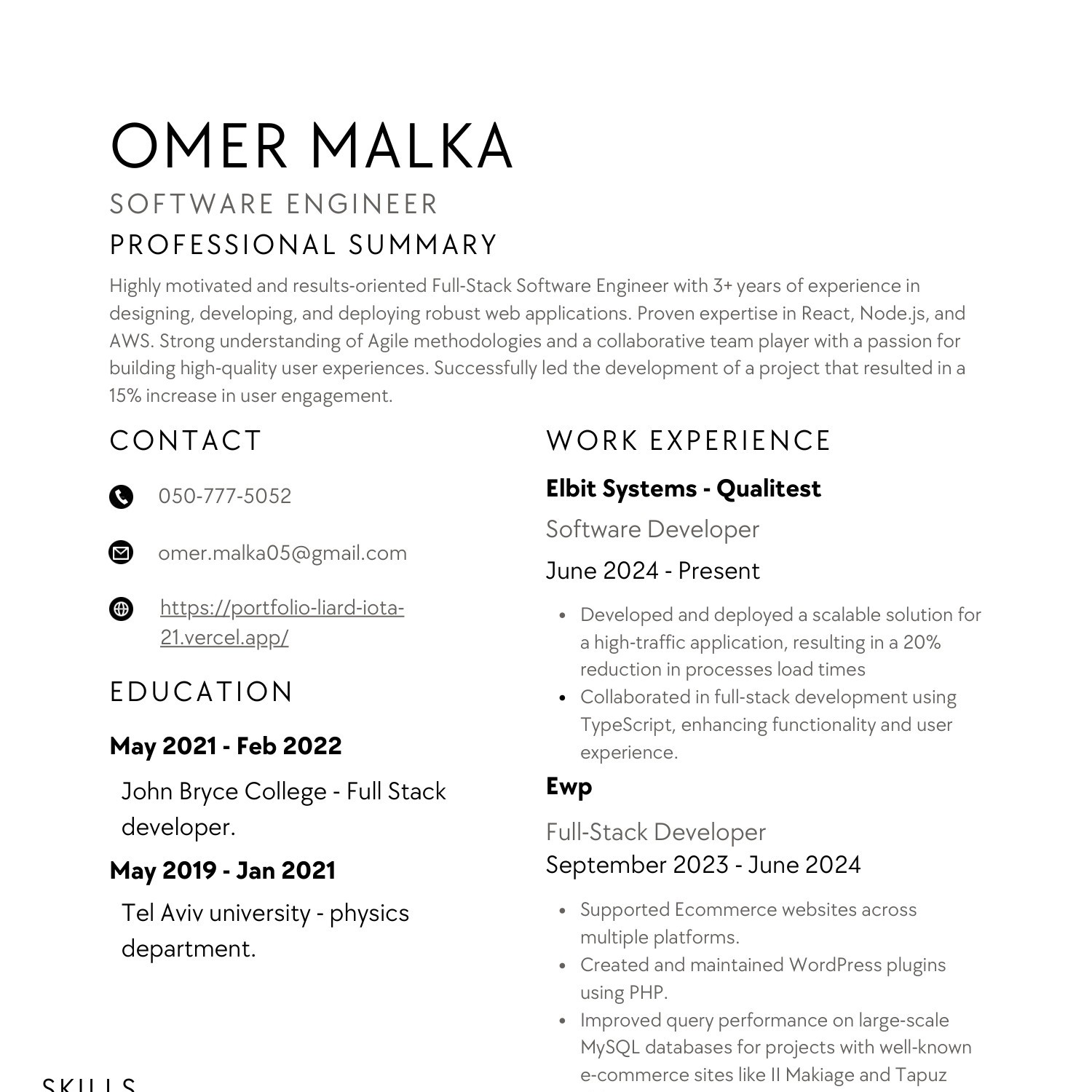 Omer Malka CV.pdf | DocDroid