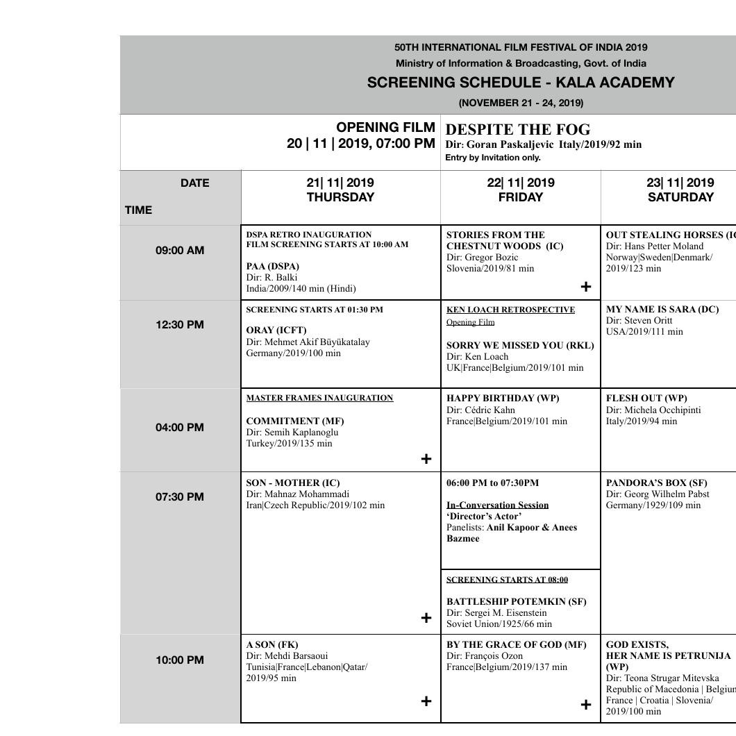 IFFI '19 SCREENING SCHEDULE PHASE 1- FINAL_20-24.pdf | DocDroid
