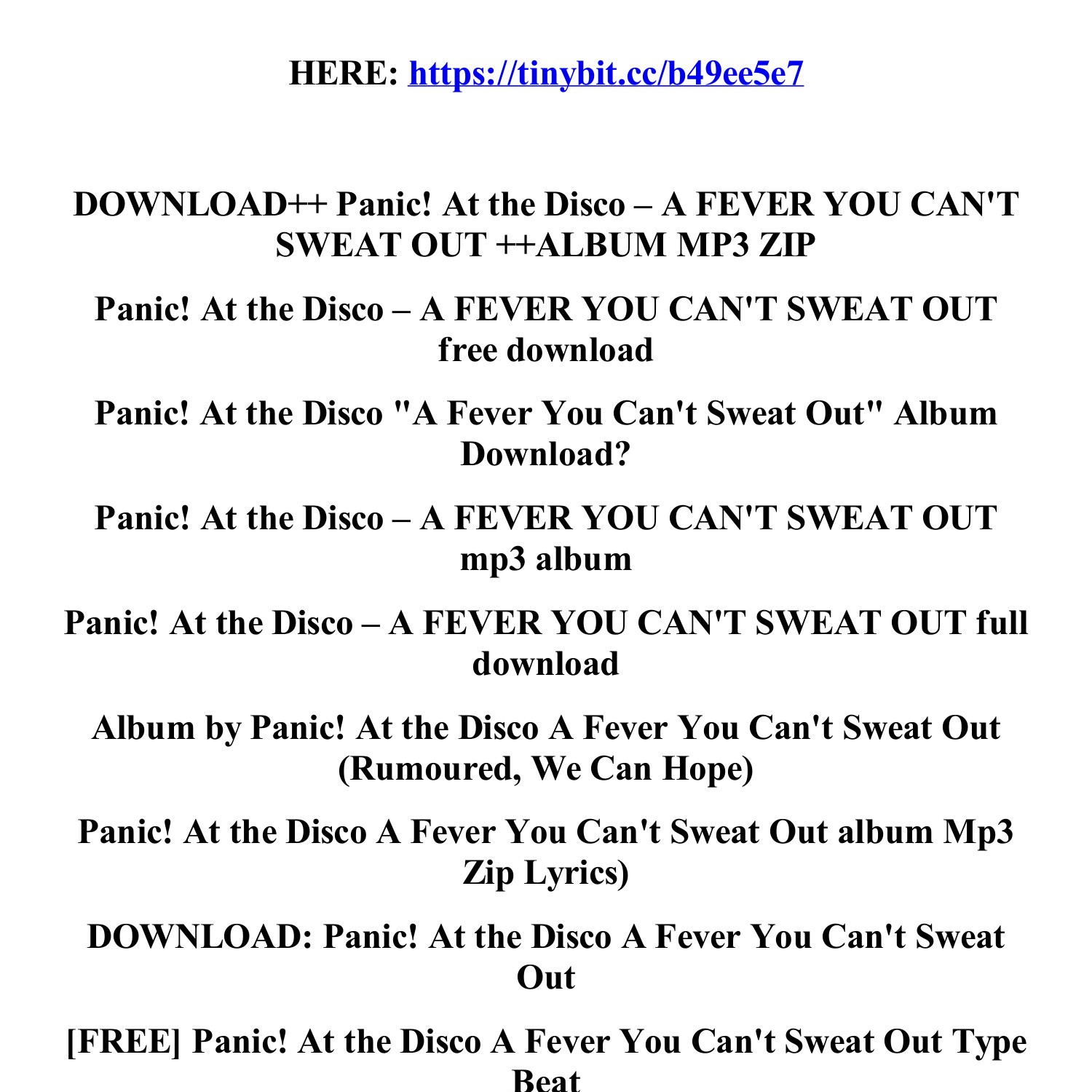 download_panic_at_the_disco_a_fever_you_can_t_sweat_out_album_mp3_zip ...