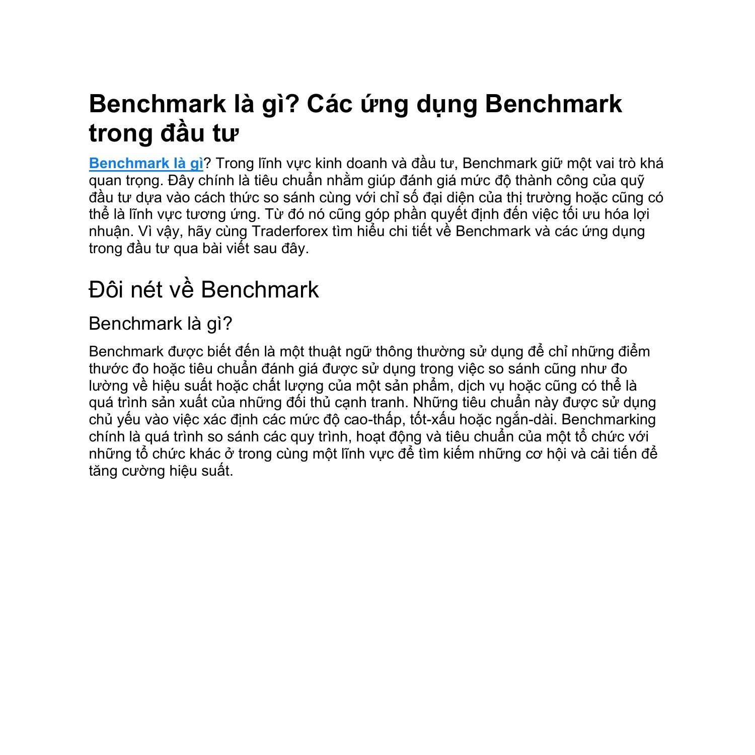 Benchmark là gì.docx | DocDroid