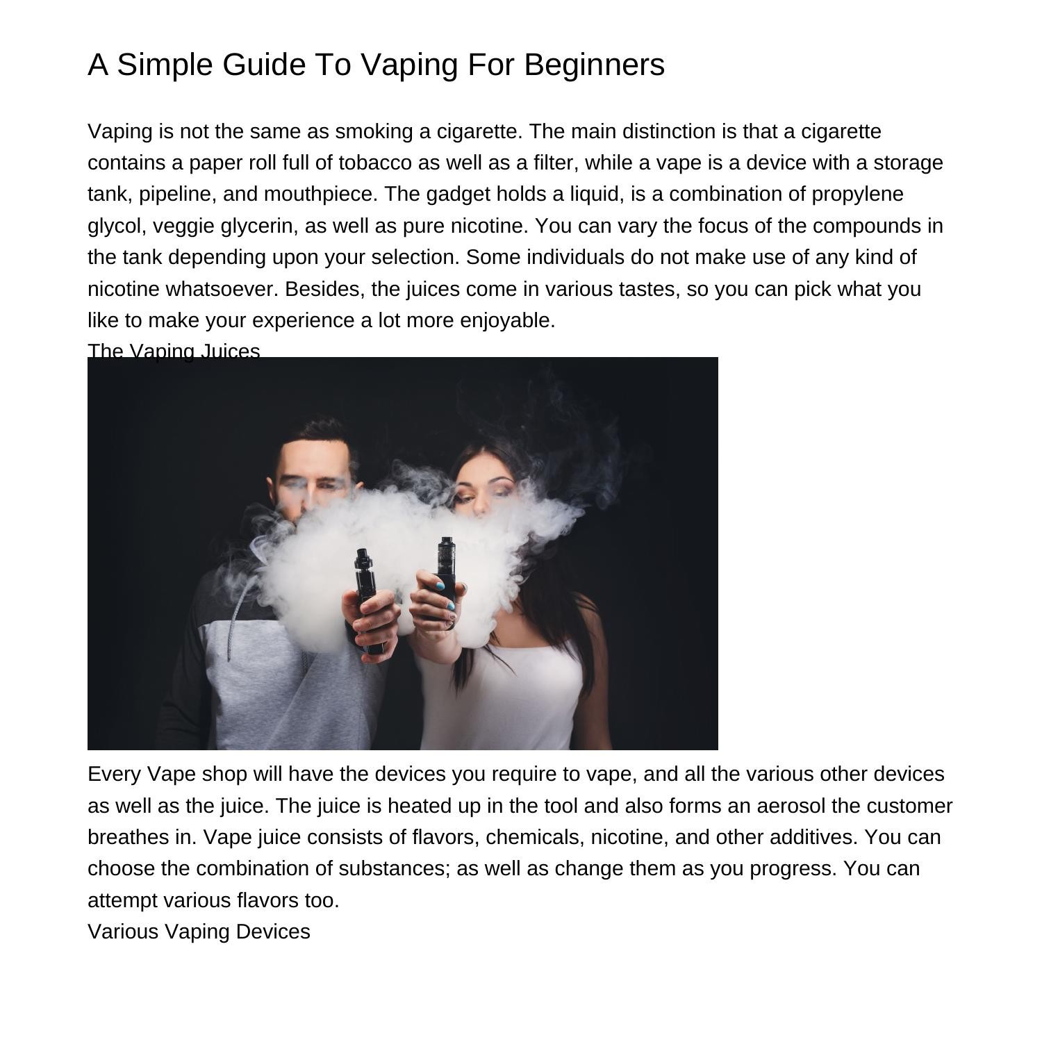 A Basic Overview To Vaping For Beginnersqudit.pdf.pdf | DocDroid