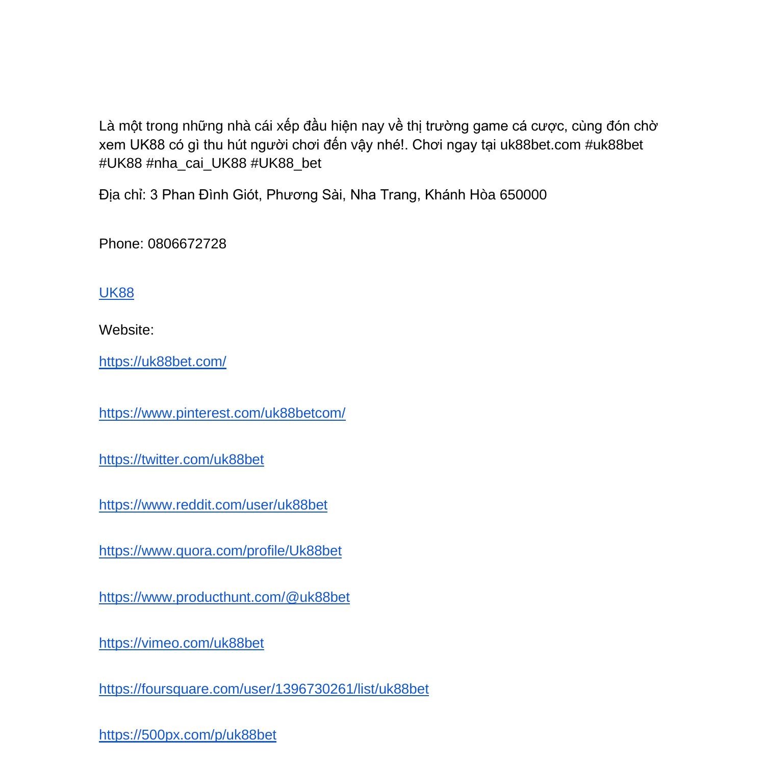 uk88bet.docx | DocDroid