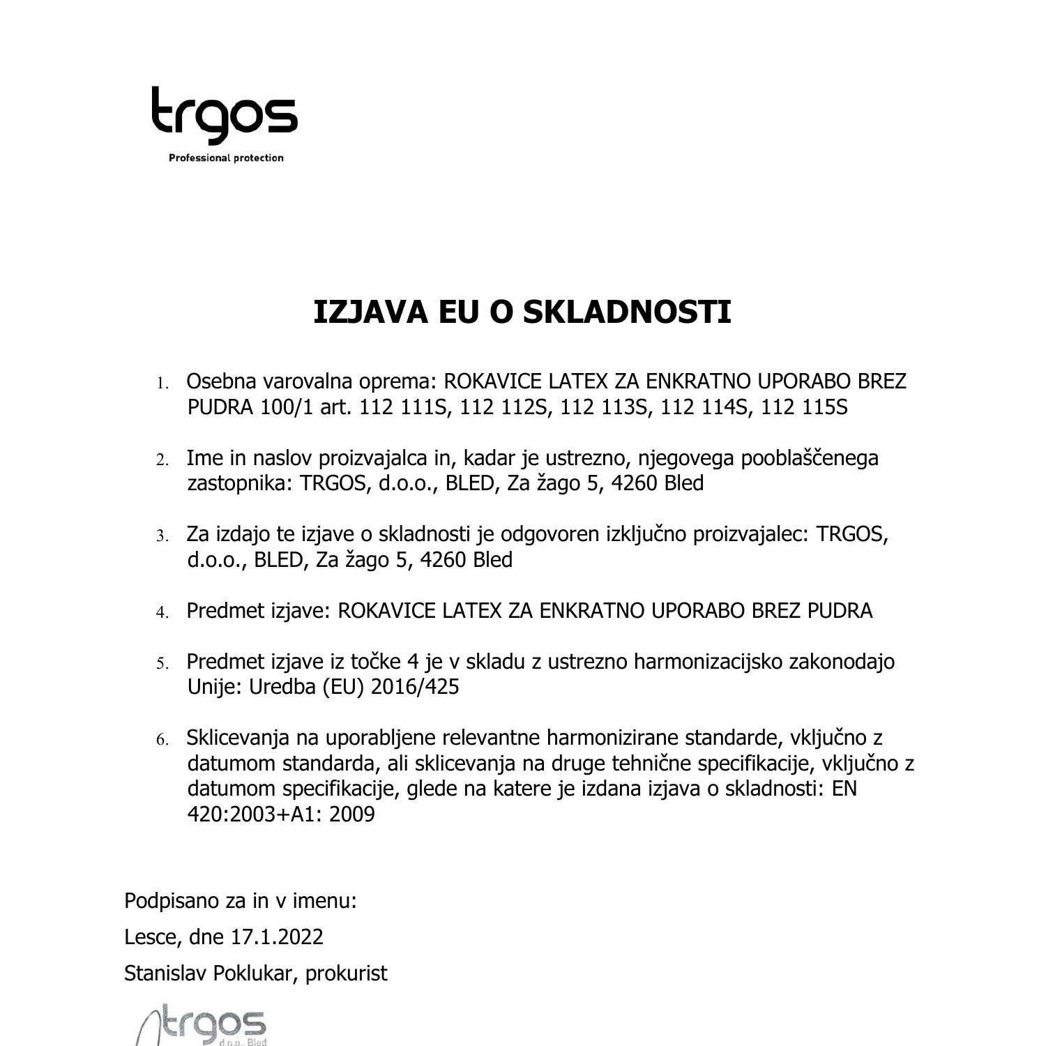 IZJAVA O SKLADNOSTI LATEX NEPUDRANE.pdf | DocDroid