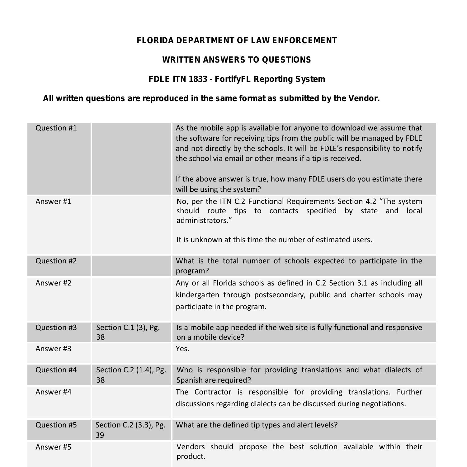 FDLE Q & A.pdf | DocDroid