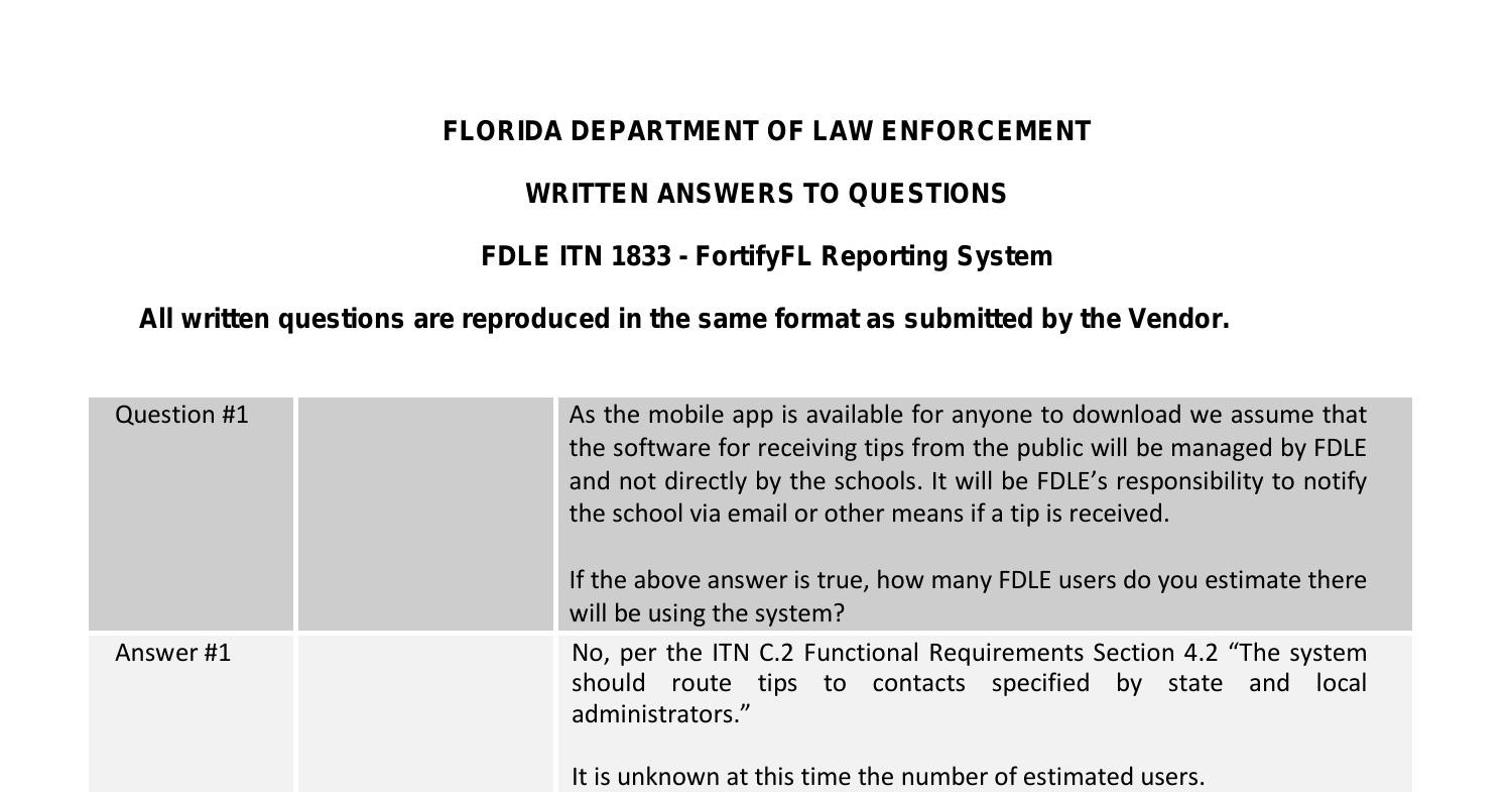 FDLE Q & A.pdf | DocDroid