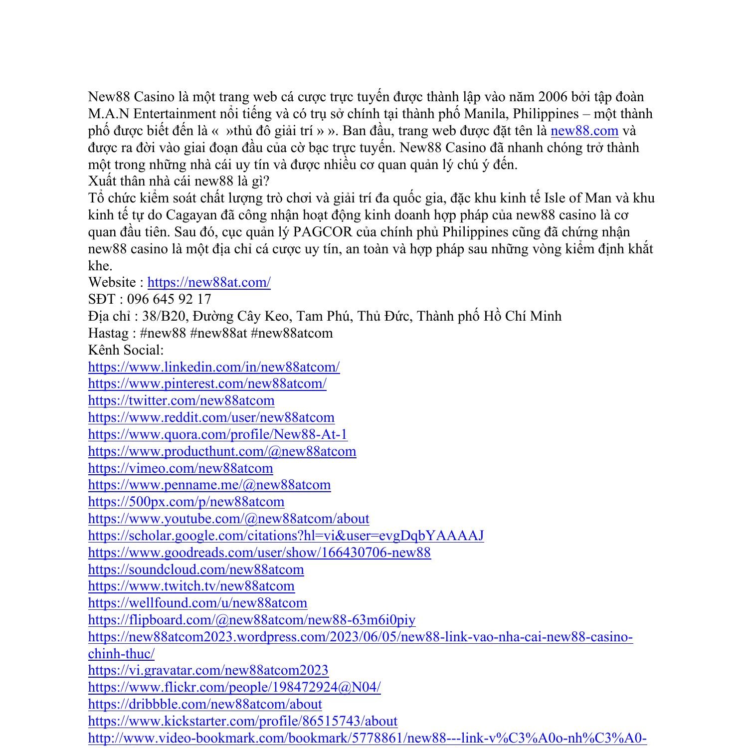 New88 - Link Vào Nhà Cái New88 Casino Chính Thức.docx | DocDroid