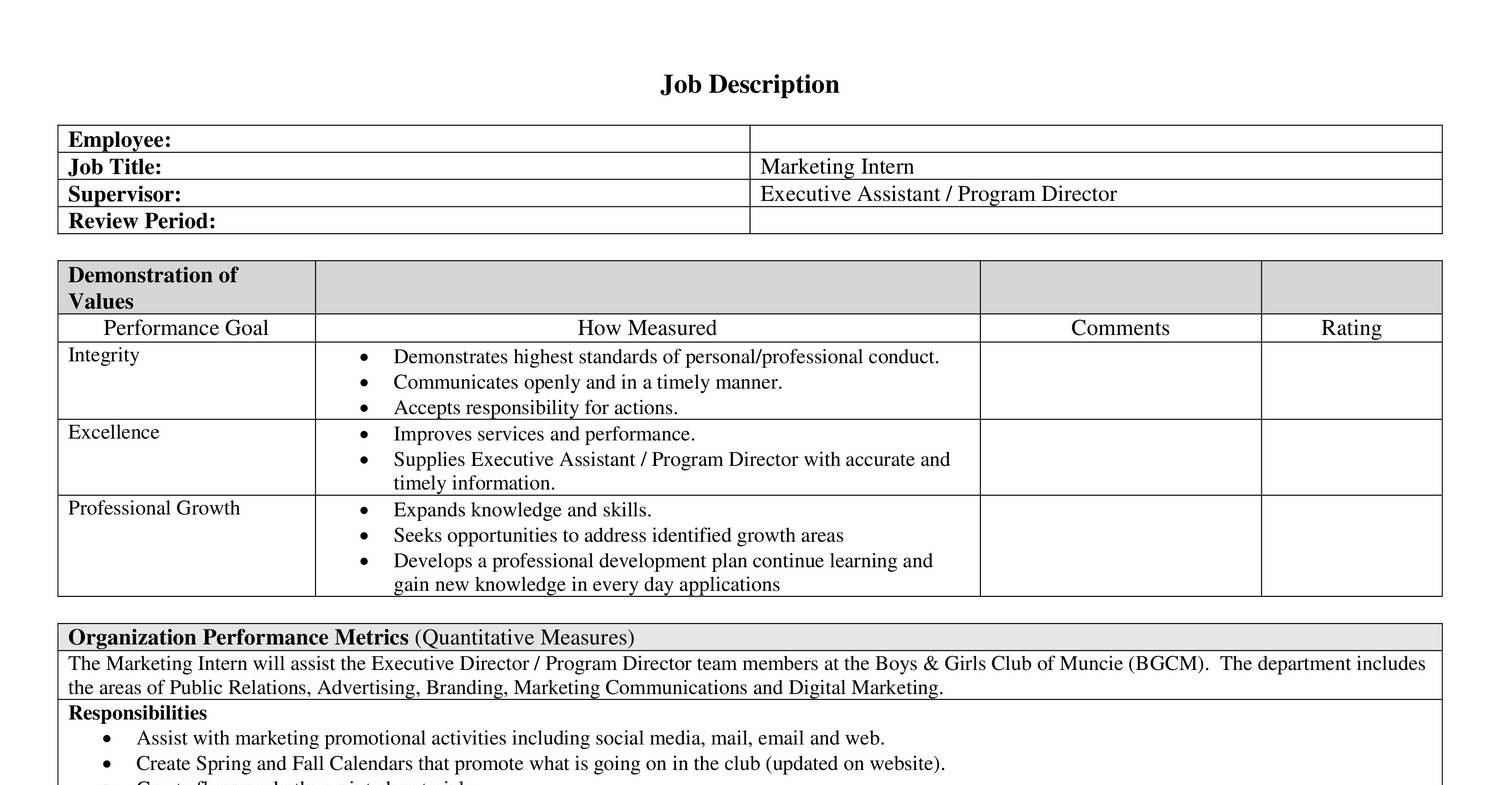 Marketing & Communication JD.doc | DocDroid