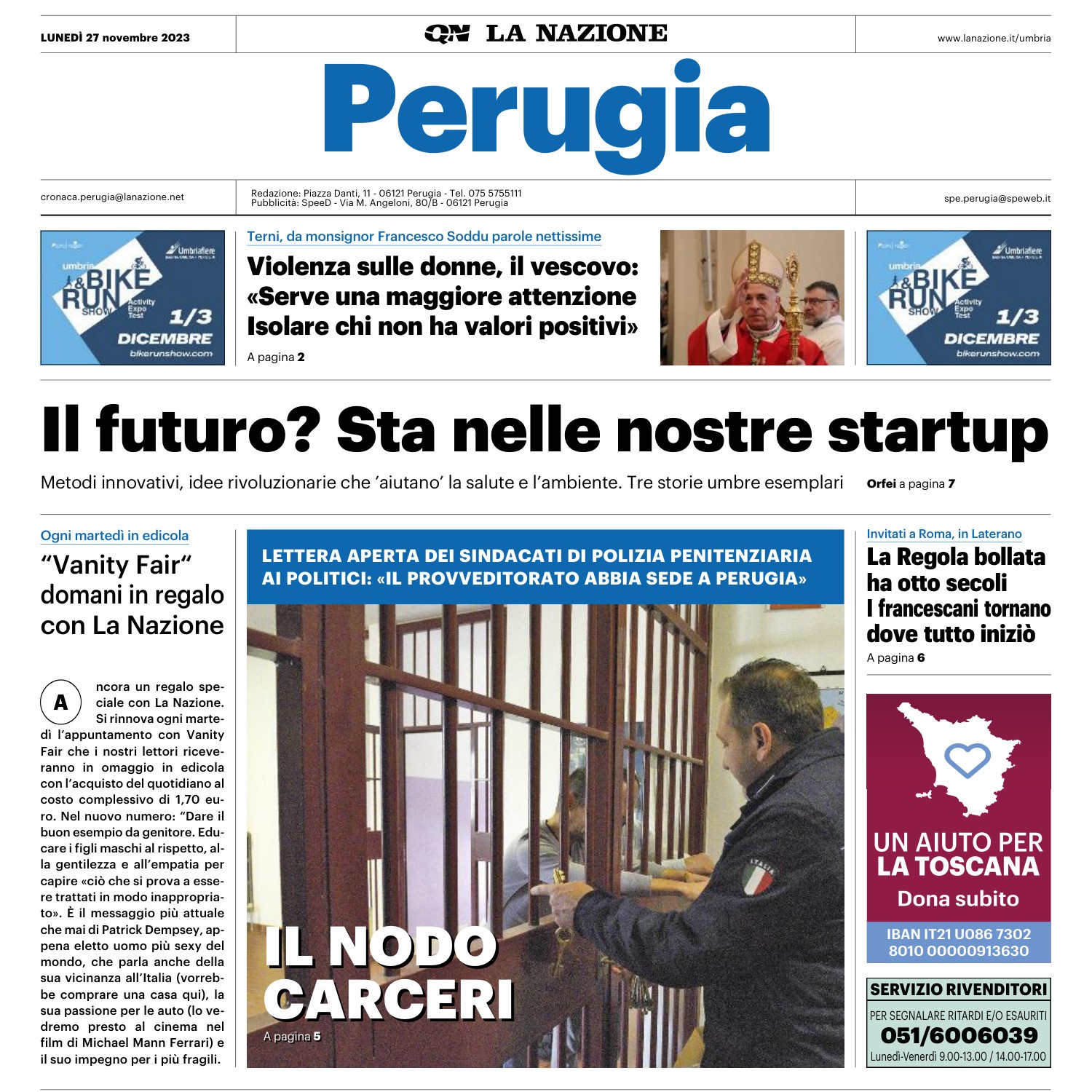 Rassegna stampa del 27 novembre 2023 prime pagine dei giornali in pdf ...