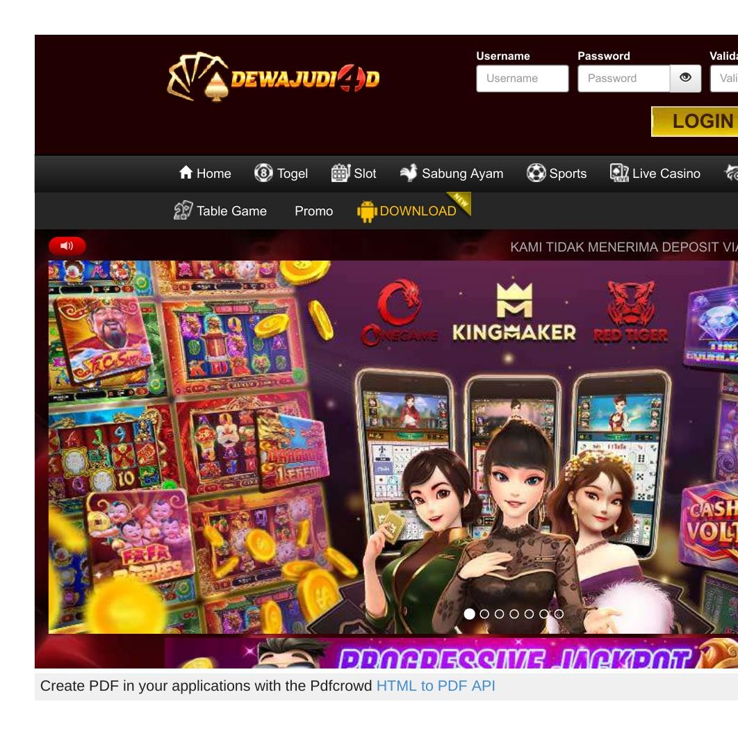 Dewajudi4d Agen Slot online Slot deposit pulsa terpercaya.pdf | DocDroid