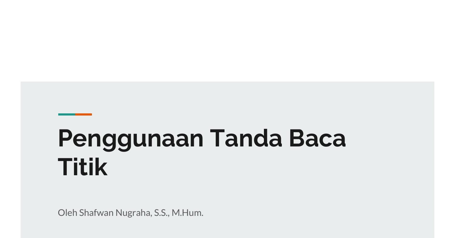 Penggunaan tanda baca titik.pdf | DocDroid