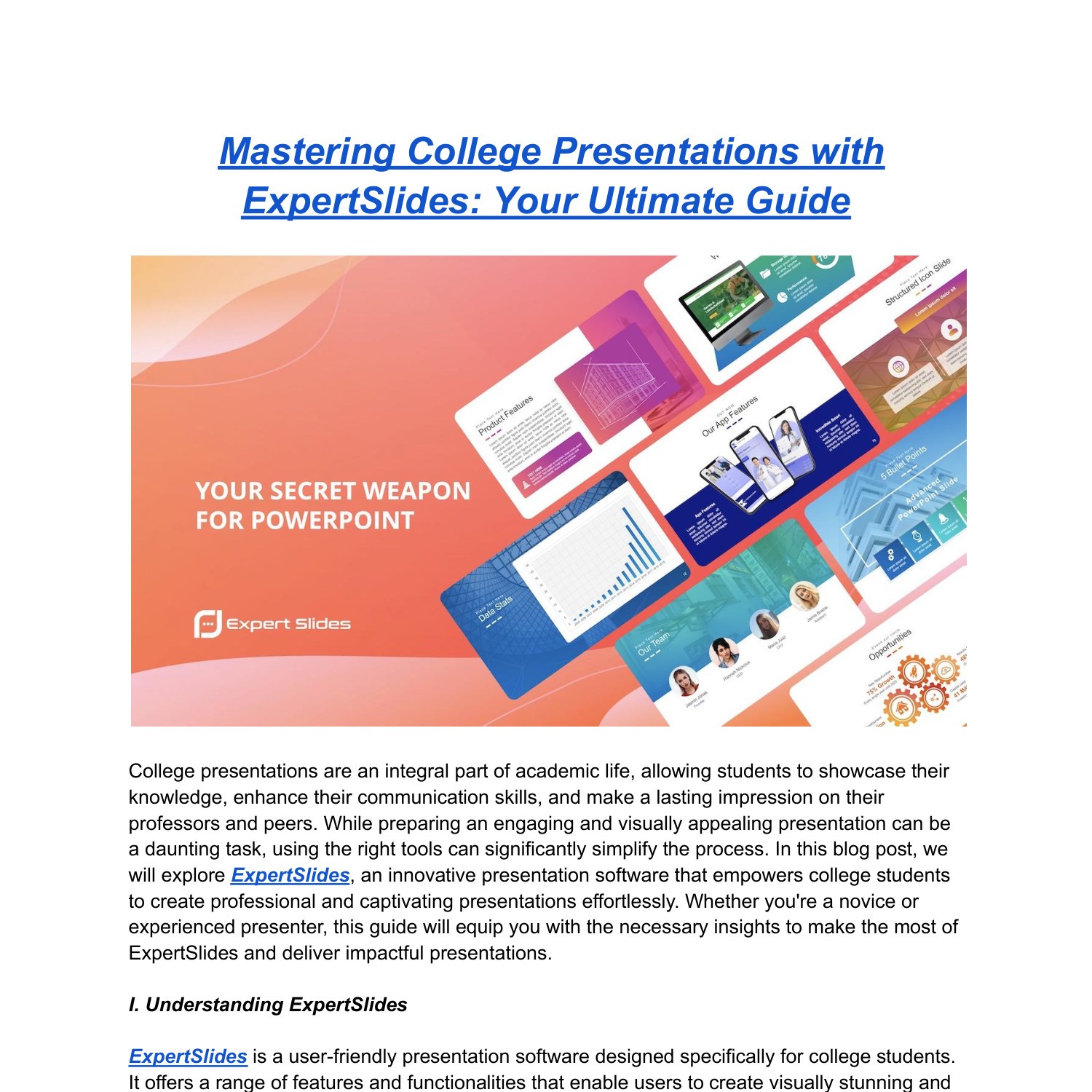 Mastering College Presentations with ExpertSlides_ Your Ultimate Guide ...