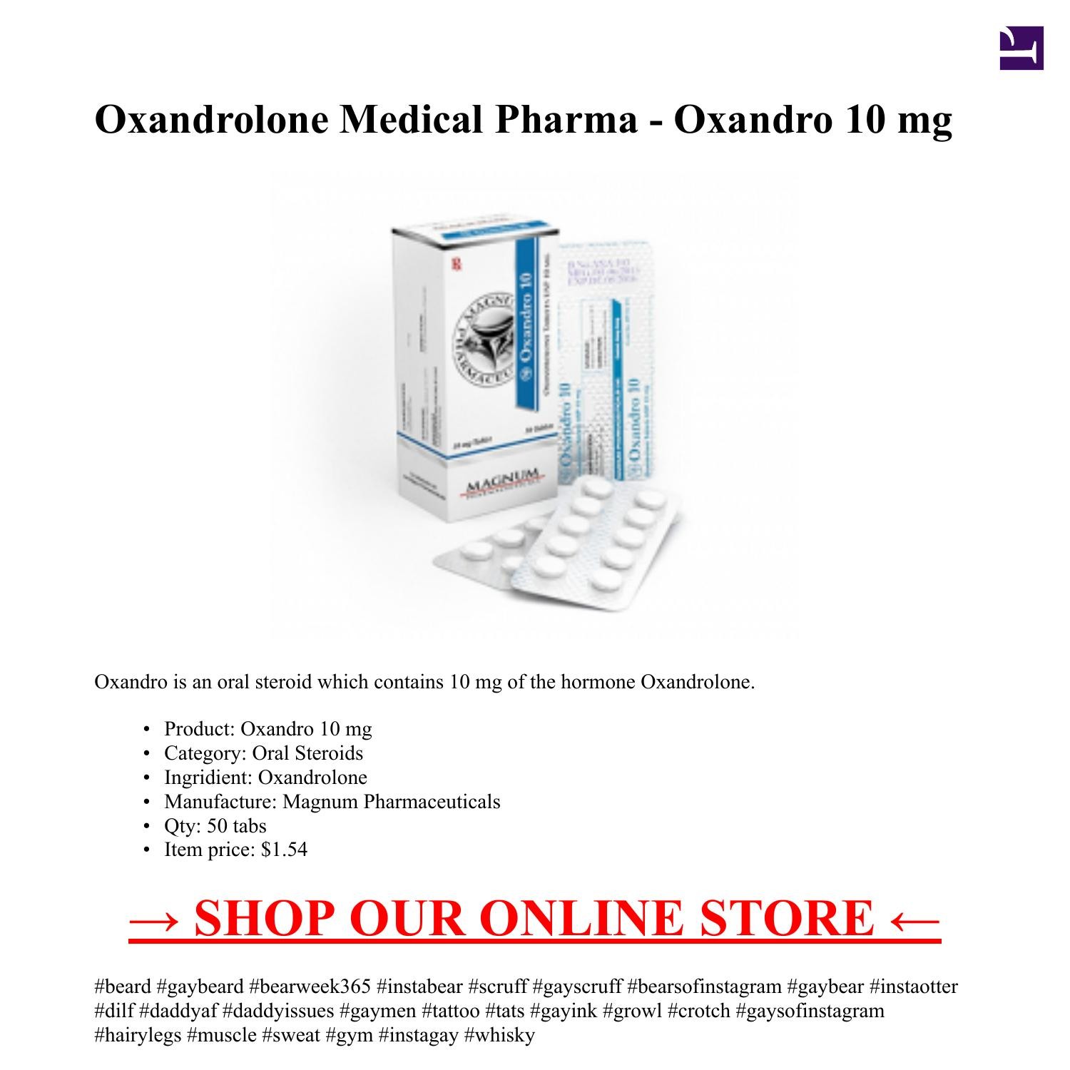 Oxandrolone Medical Pharma - Oxandro 10 mg 50 tabs .pdf | DocDroid